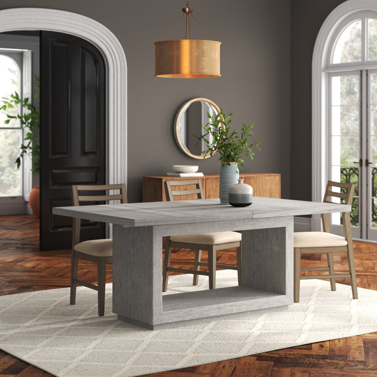 Save $500 • Eloise Extendable Acacia Solid Wood Trestle Dining Table