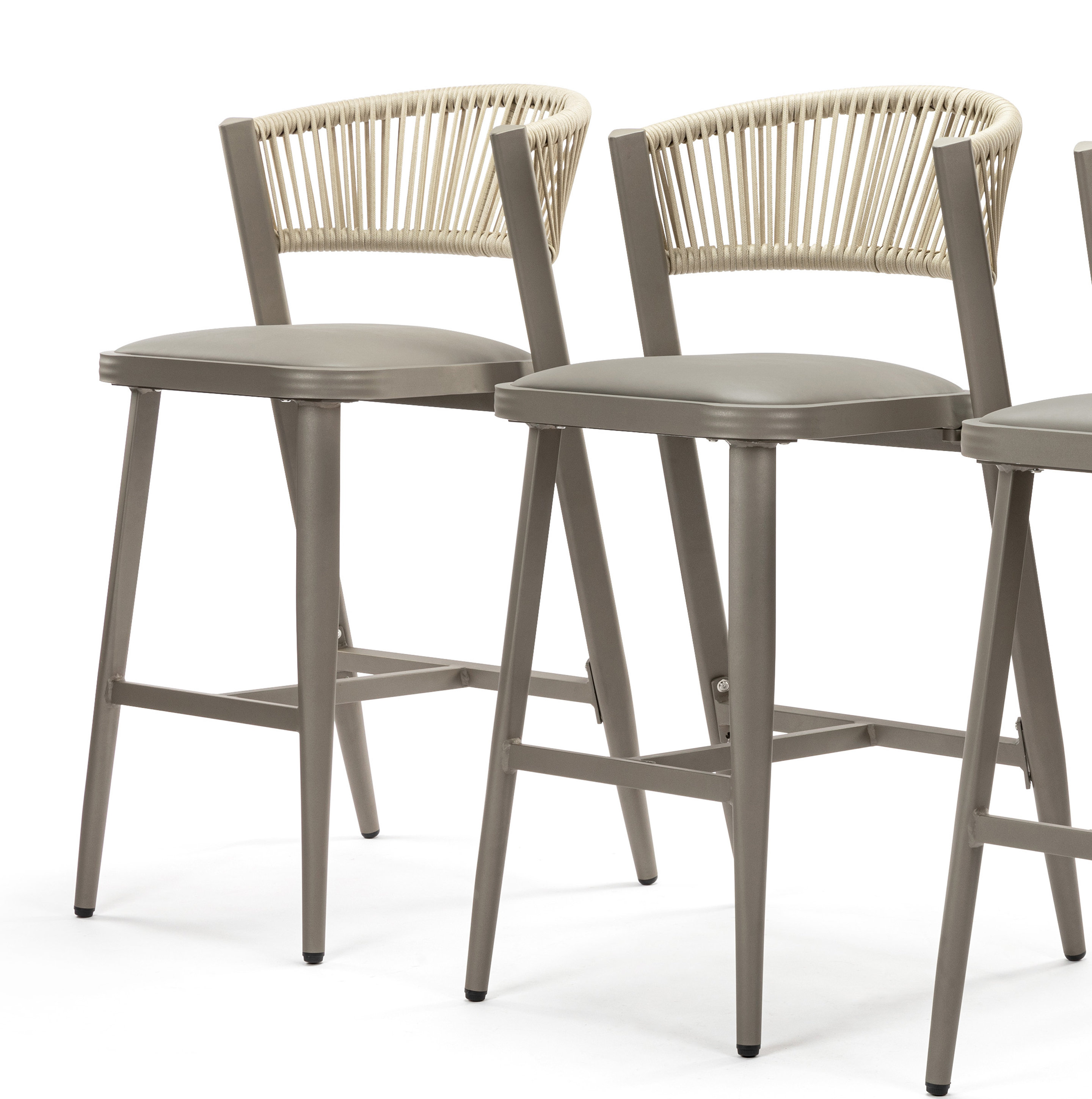 USLivings Lucent Upholstered 27'' Counter Stool with Metal Frame | Wayfair