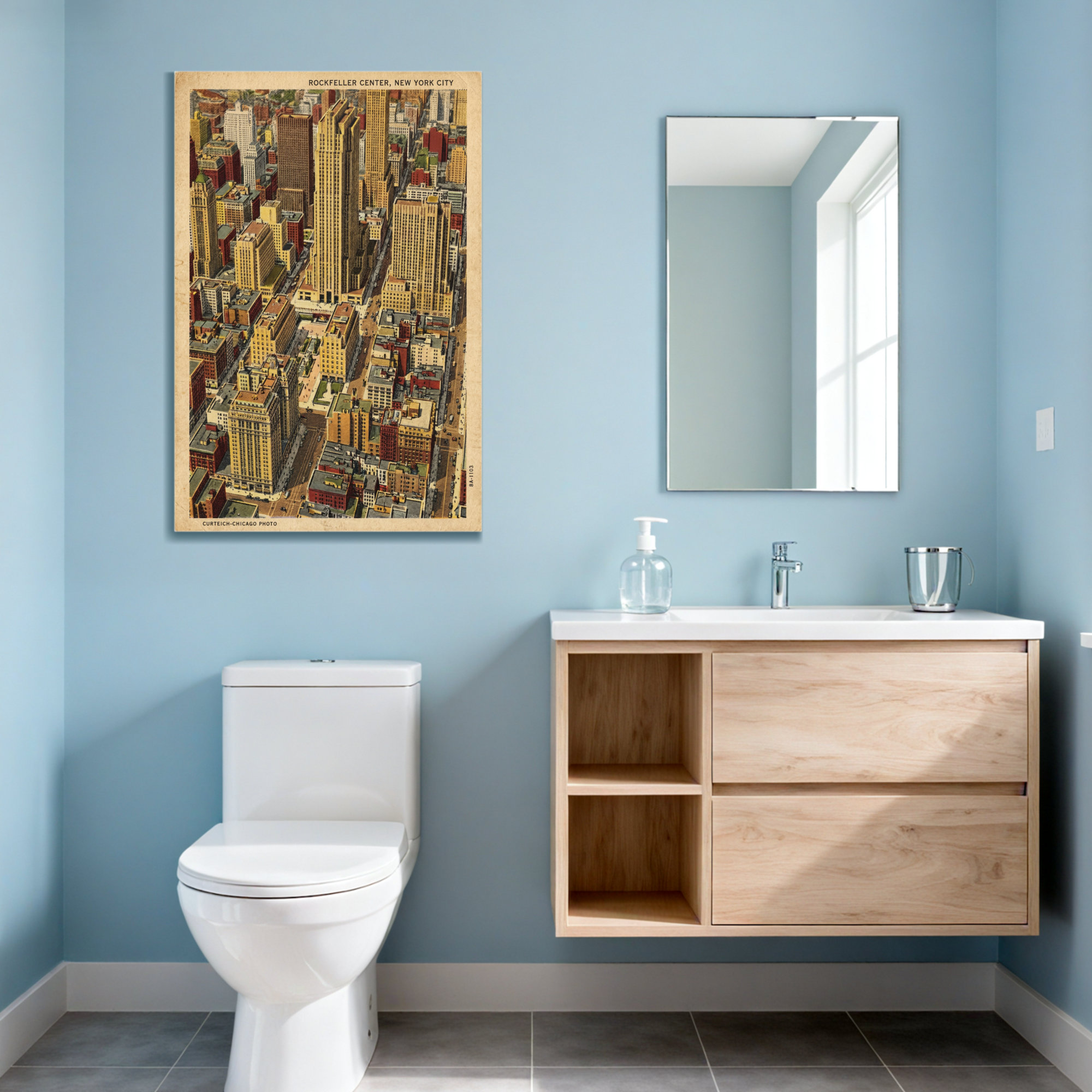 Canora Grey Scenic & Cityscapes Rockefeller Center New York City Map ...
