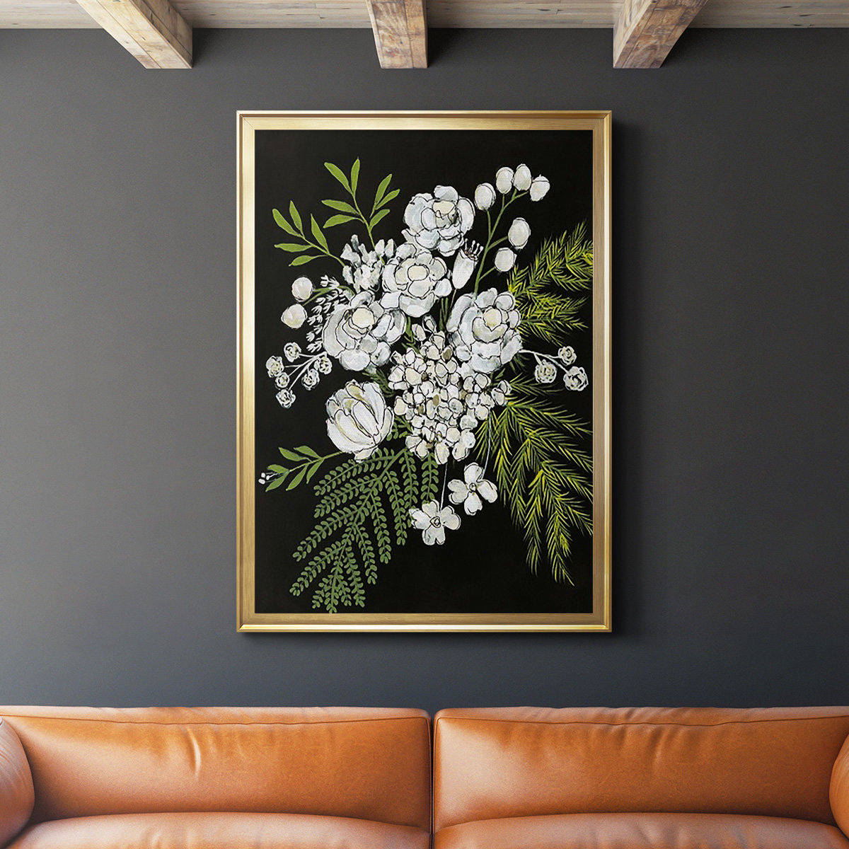 Wexford Home Alabaster Bouquet I Premium Framed Print - Ready To Hang ...