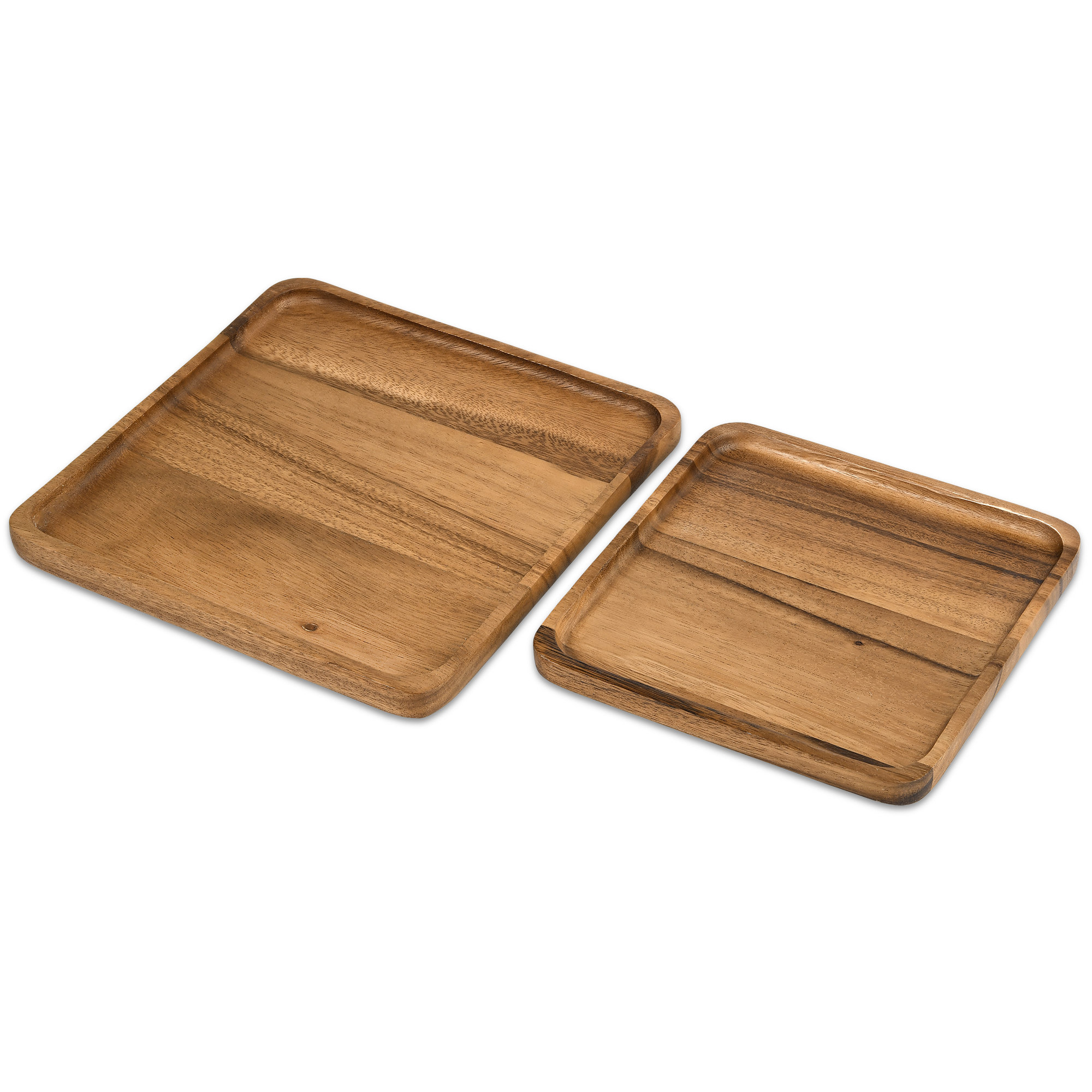 Loon Peak® Azaleigha Handmade Wood Decorative Plate - Set of 2 ...