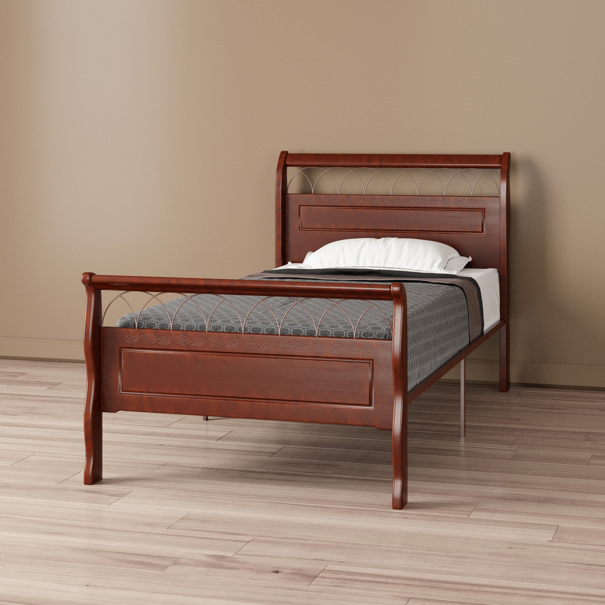 Charlton Home Dejarae Metal Wingback Bed - Wayfair Canada