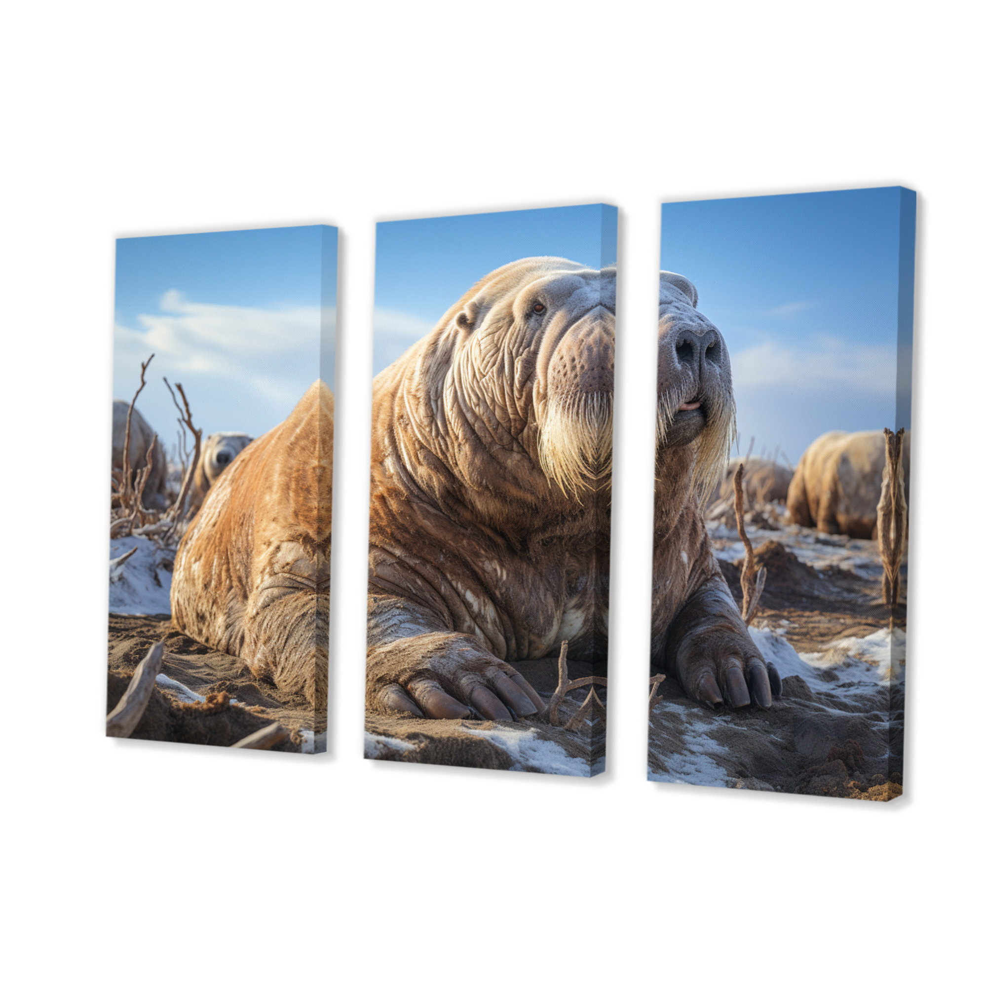 Ebern Designs Walrus Tundra King - Animals Wall Art Print Set - Wayfair ...