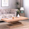 Gracie Oaks Rustic Wood Coffee Table For Living Room | Wayfair