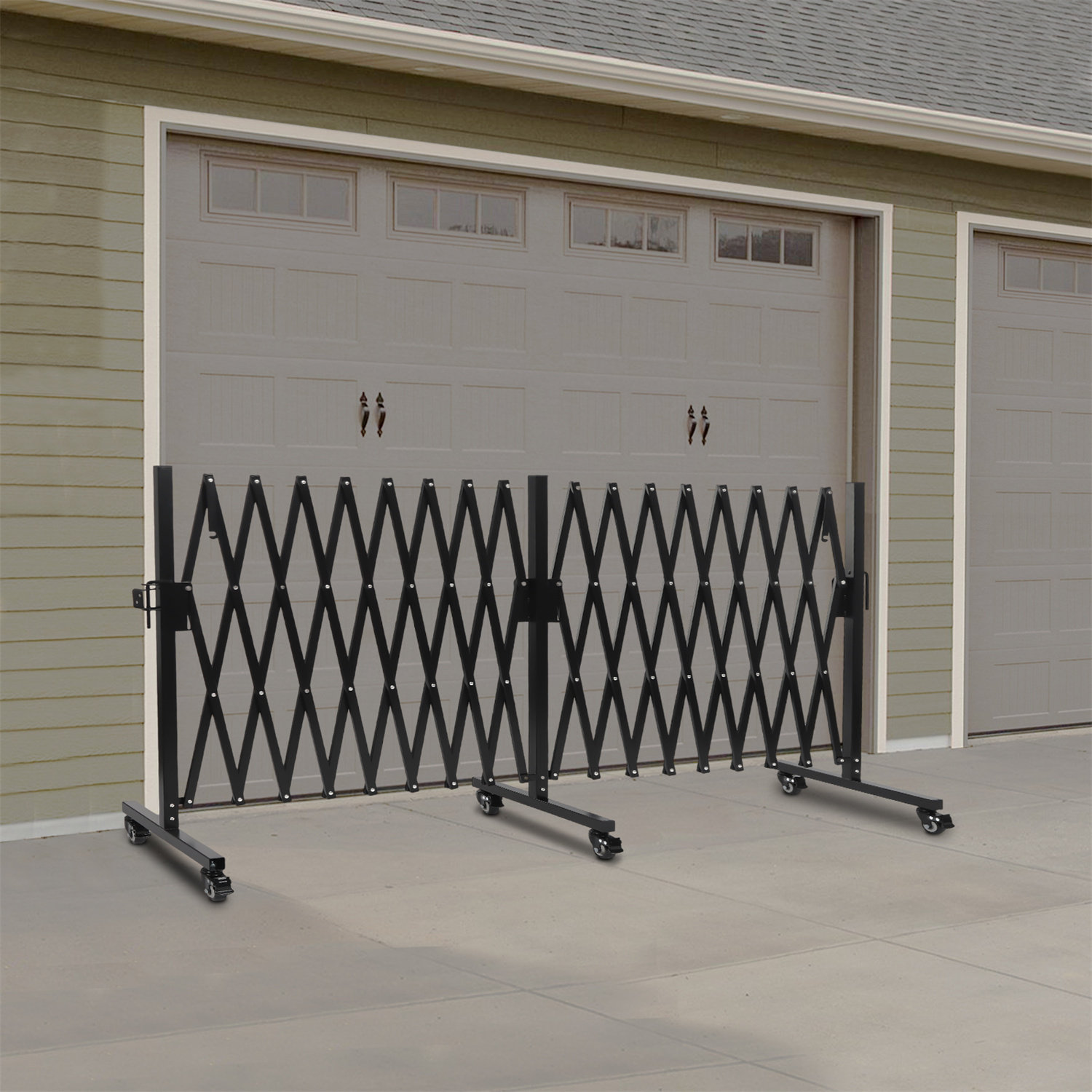 YINXIER Mobile Folding Gate(Black) | Wayfair