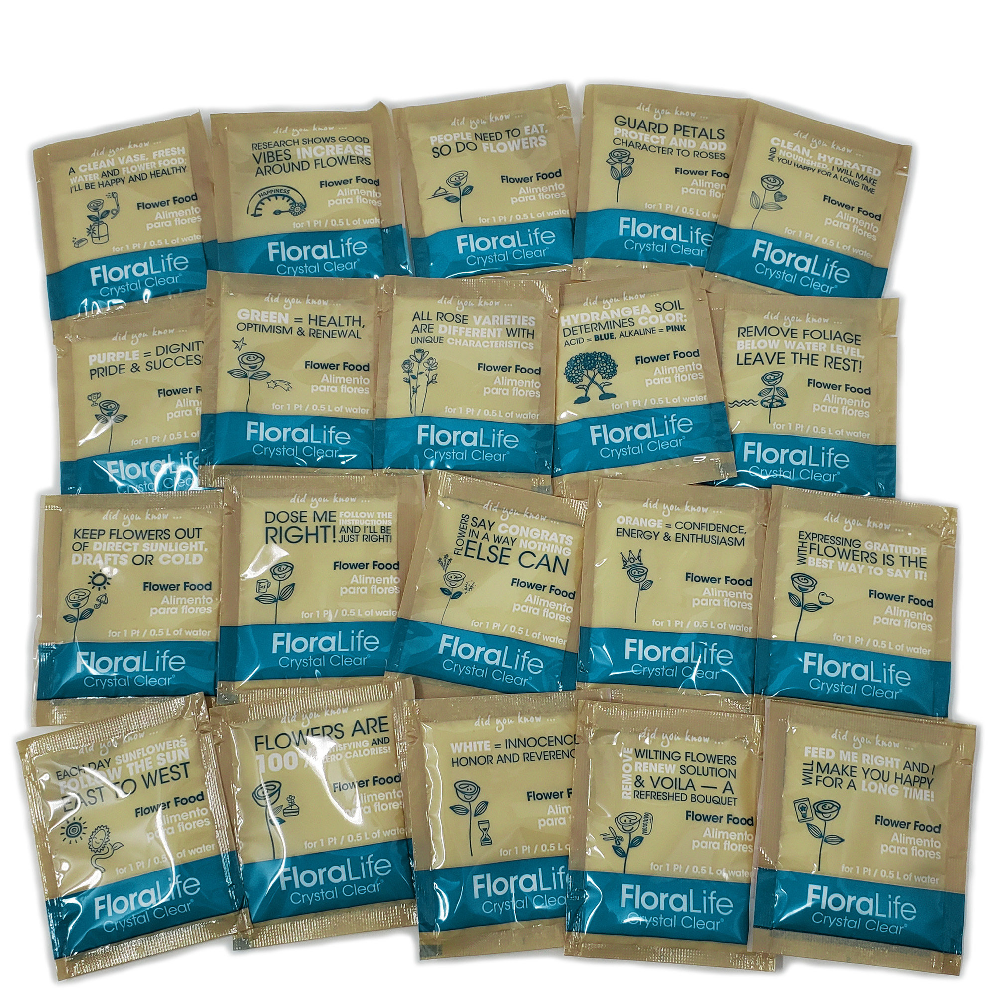 FloraLife Floralife Crystal Clear Flower Food - 100 Packets - Wayfair ...