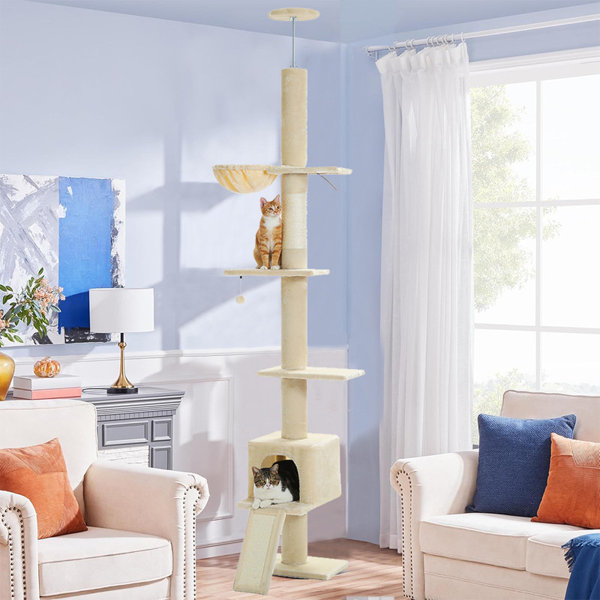 Archie & Oscar™ 108" Hight Cat Tree Floor To Ceiling, Tall Cat Tower ...
