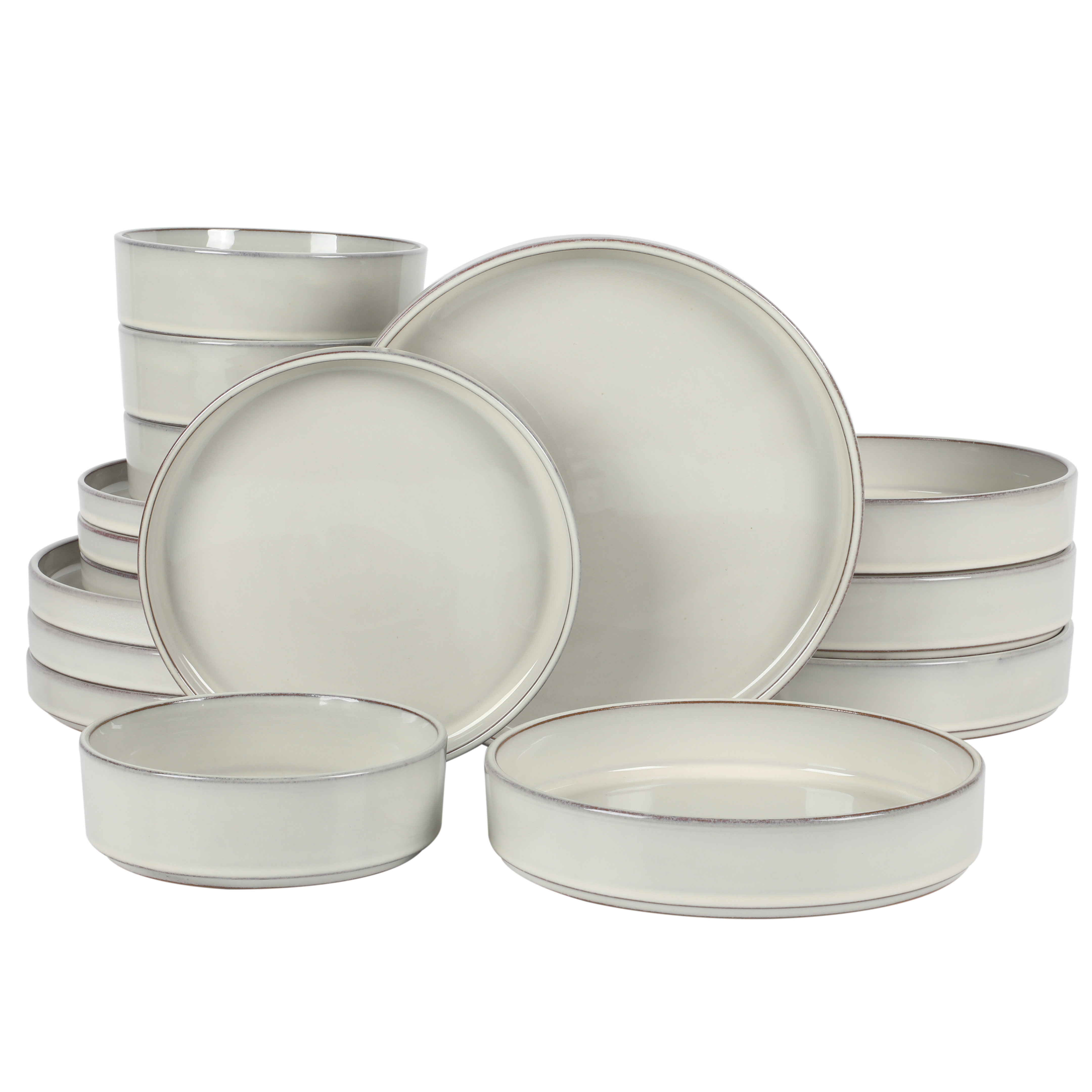 bloomhouse Santorini Terracotta Dinnerware Set - Service for 4 ...