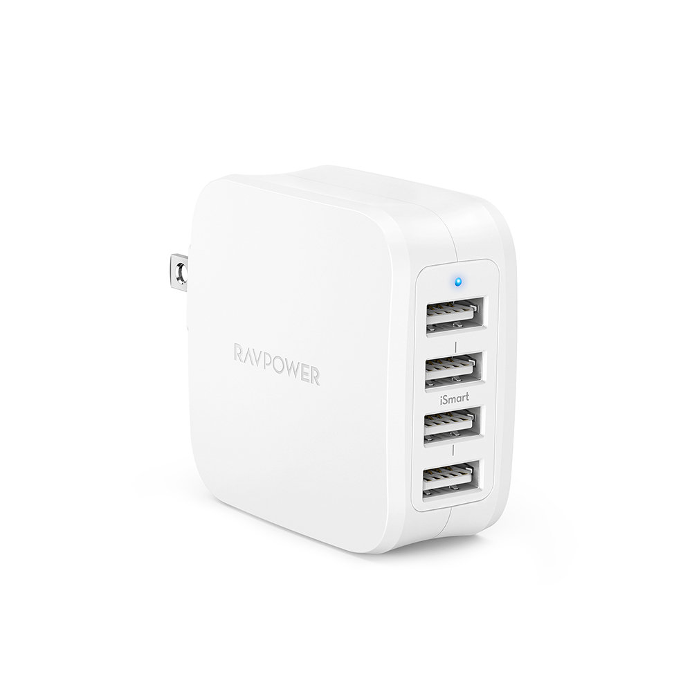 Taotronics Usb Wall Charger, 40w 4-port Fast Charger Block, Multiport ...