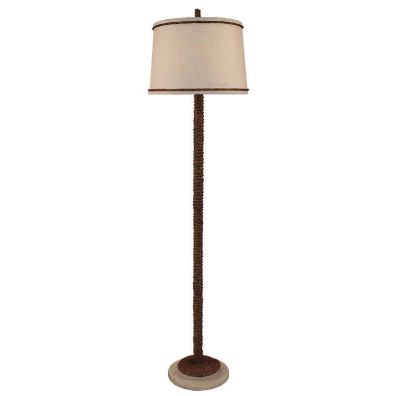 Highland Dunes Hulbert Rope 64" Floor Lamp | Wayfair