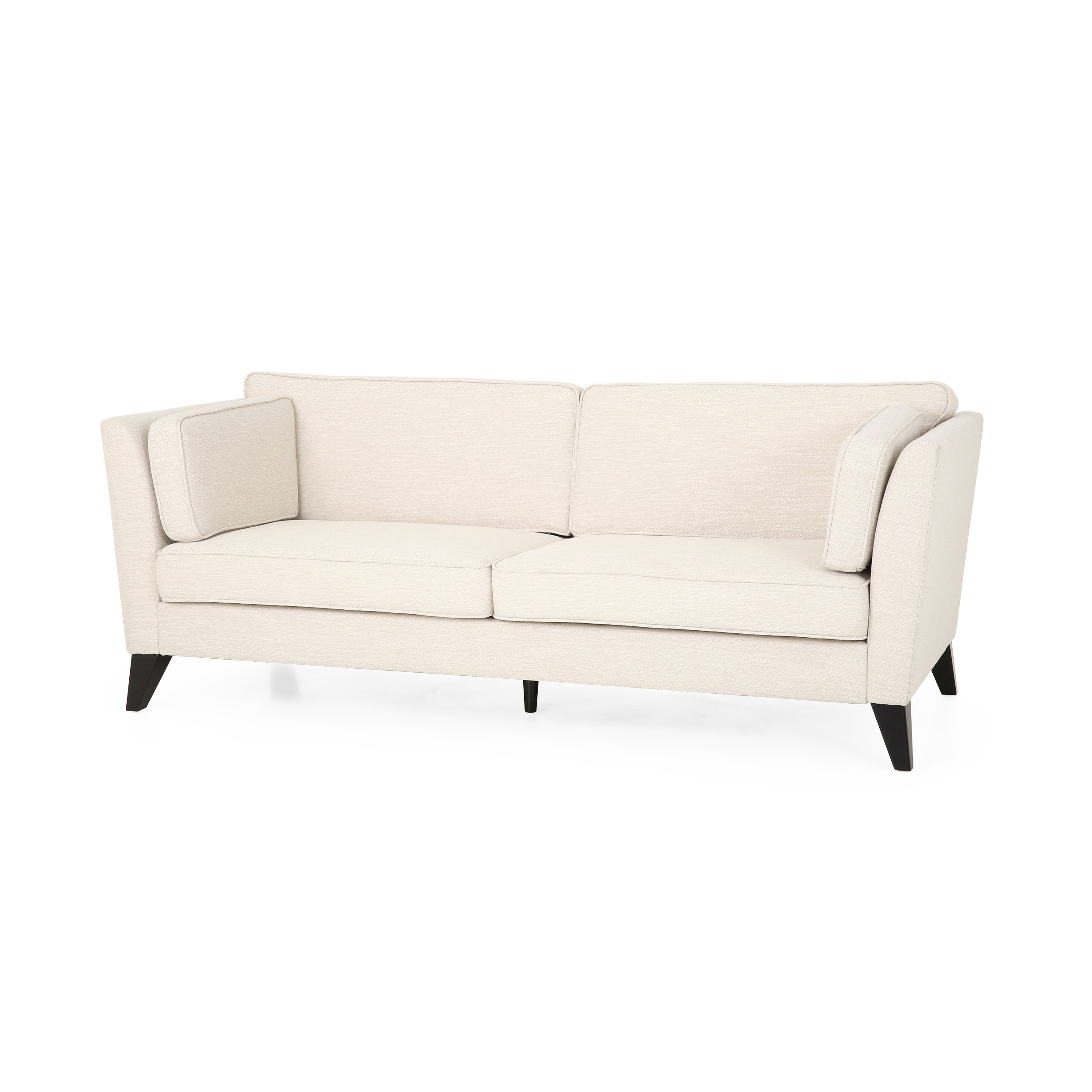 Corrigan Studio® 82.5" Flared Arm Sofa,3 Seater Fabric Sofa,with Birch ...