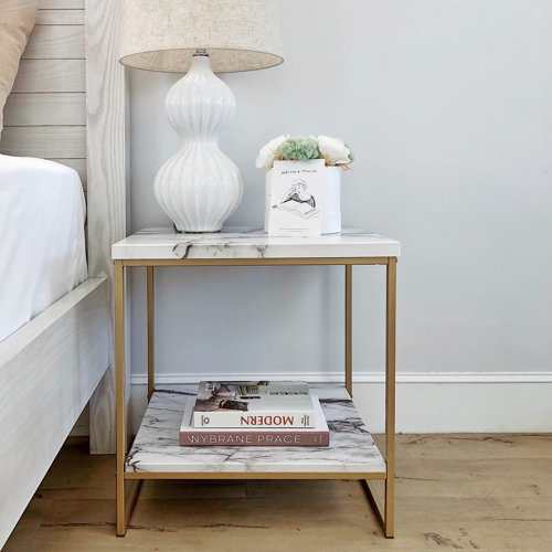 Gold End & Side Tables You'll Love | Wayfair