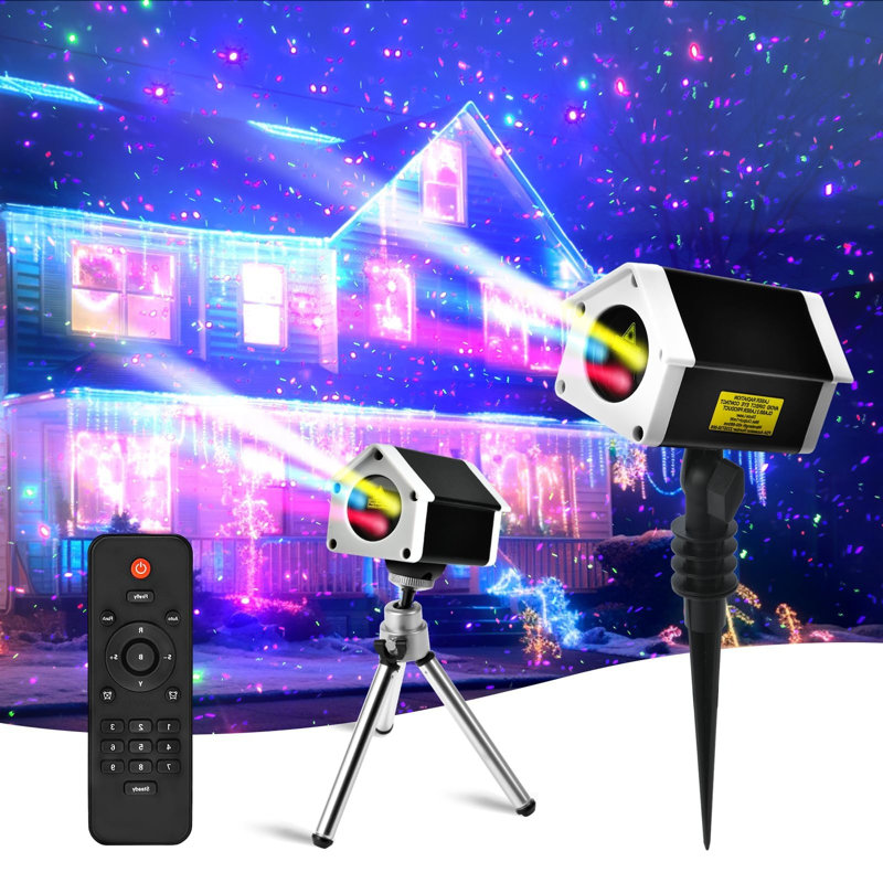 HIRVOK 7 Color Firefly Projection Lights with Remote Control | Wayfair