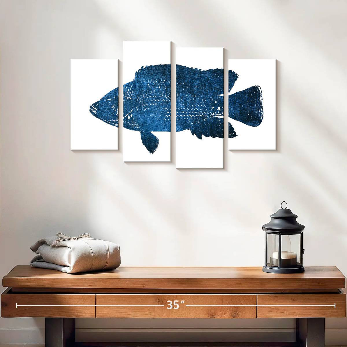 Ebern Designs Navy Fish | Wayfair