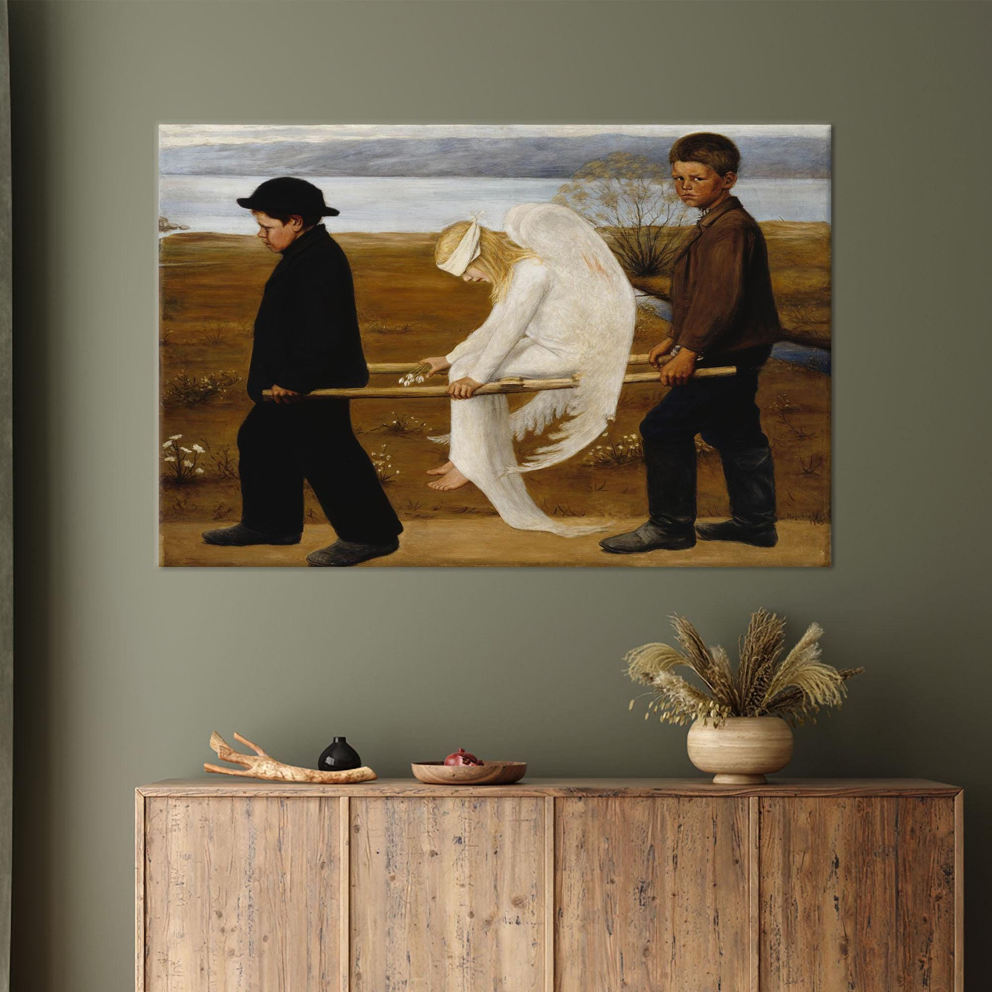 kayra export Modern Art Canvas Featuring The Wounded Angel by Hugo ...