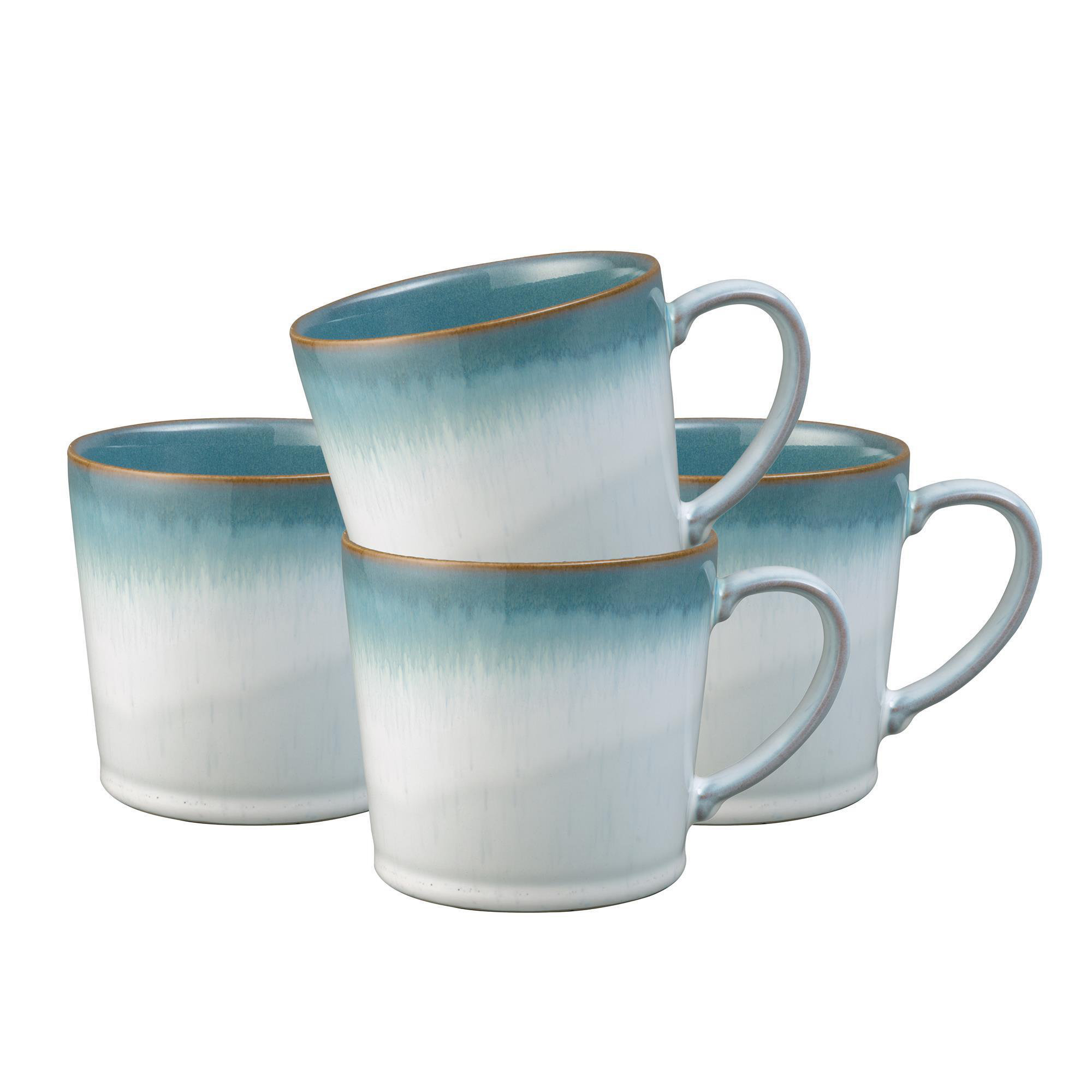 Denby Azure Haze Coupe Set Of 4 Mugs & Reviews | Perigold