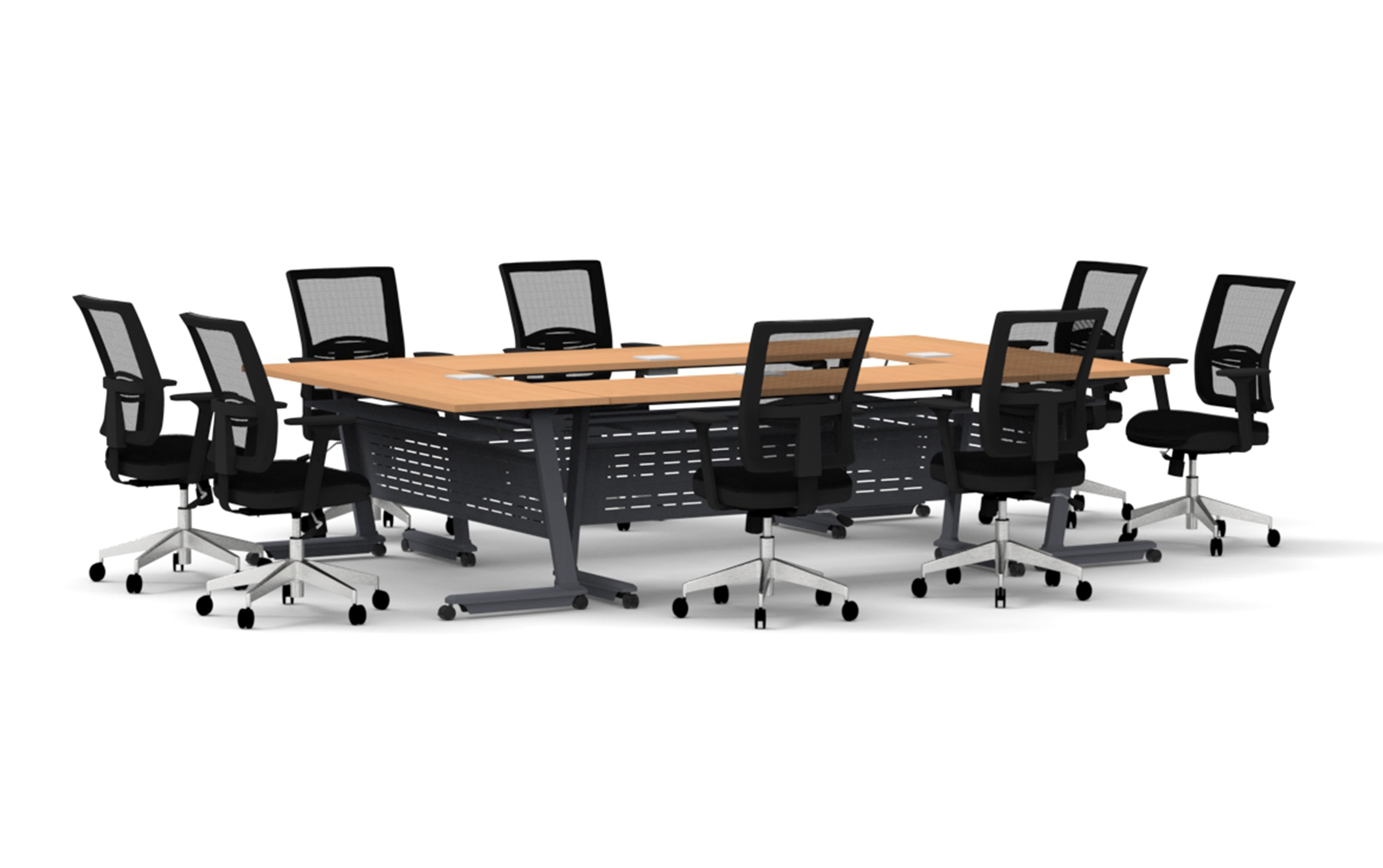 Team Tables Training Table and Chair Set with Casters - Wayfair Canada