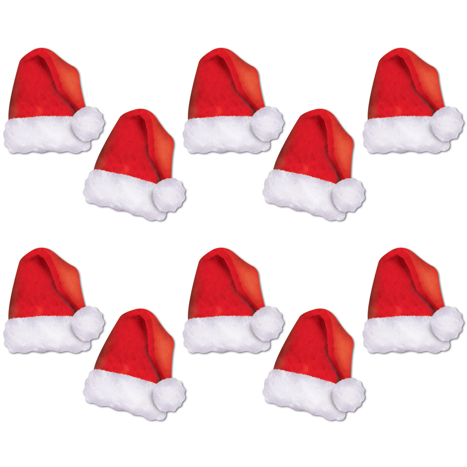 Charlton Home® Christmas Mini Santa Hat Cutouts | Wayfair