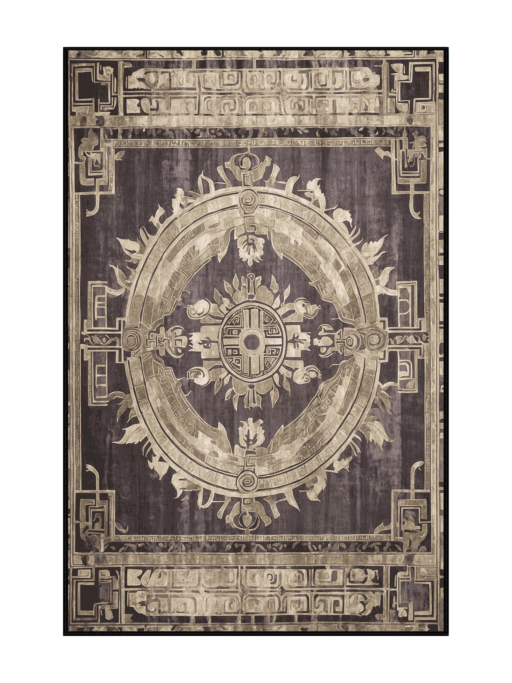 Bungalow Rose Temple Shadows Rug | Wayfair
