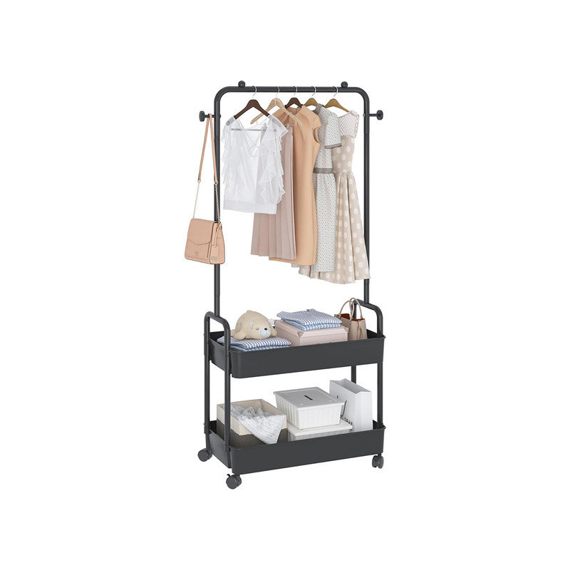 Latitude Run® Metal Clothing Racks, Freestanding Trolley Coat Rack With ...