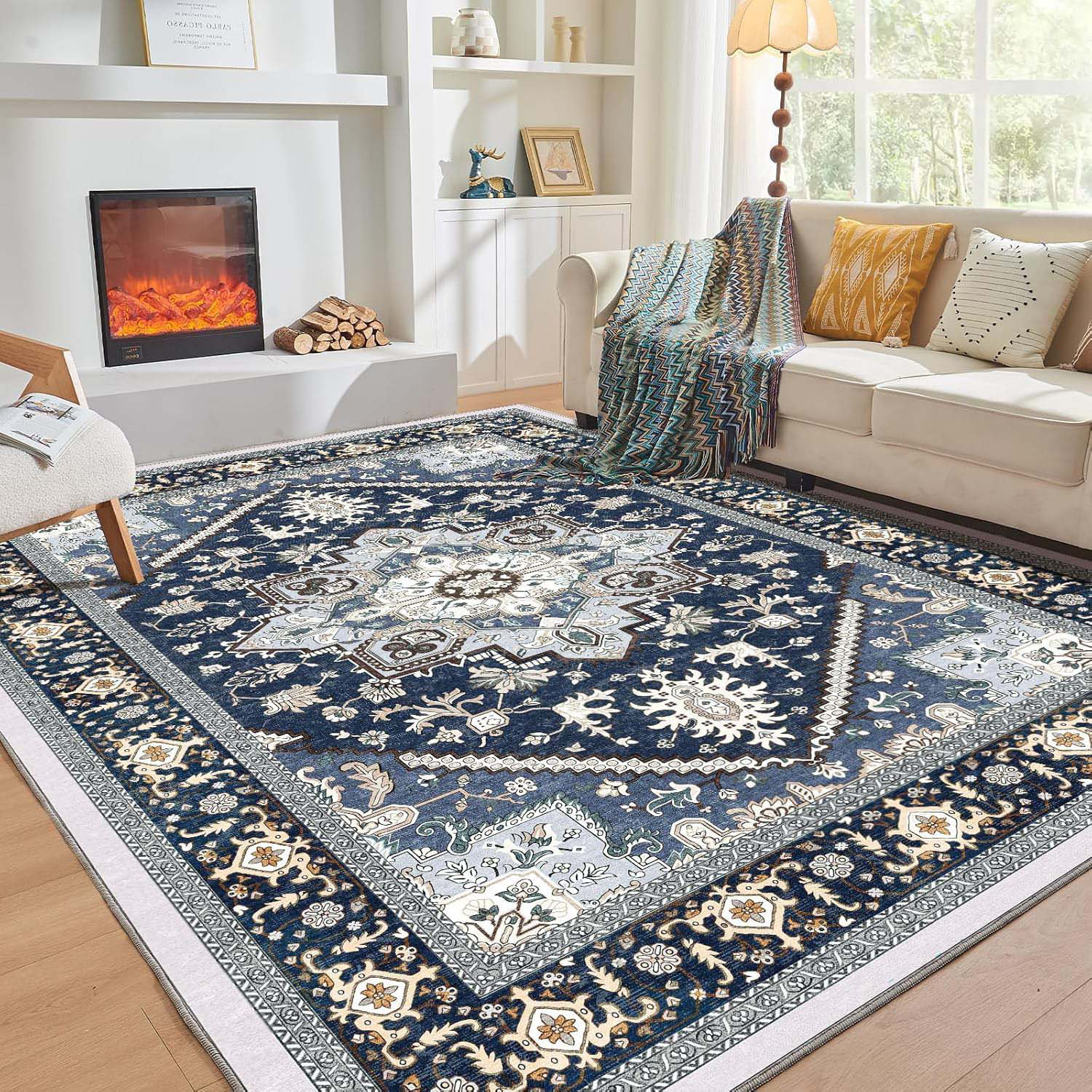 WINUAL Area Rugs 5X7, Soft 5X7 Area Rug, Washable Rug 5 X 7 With Non ...