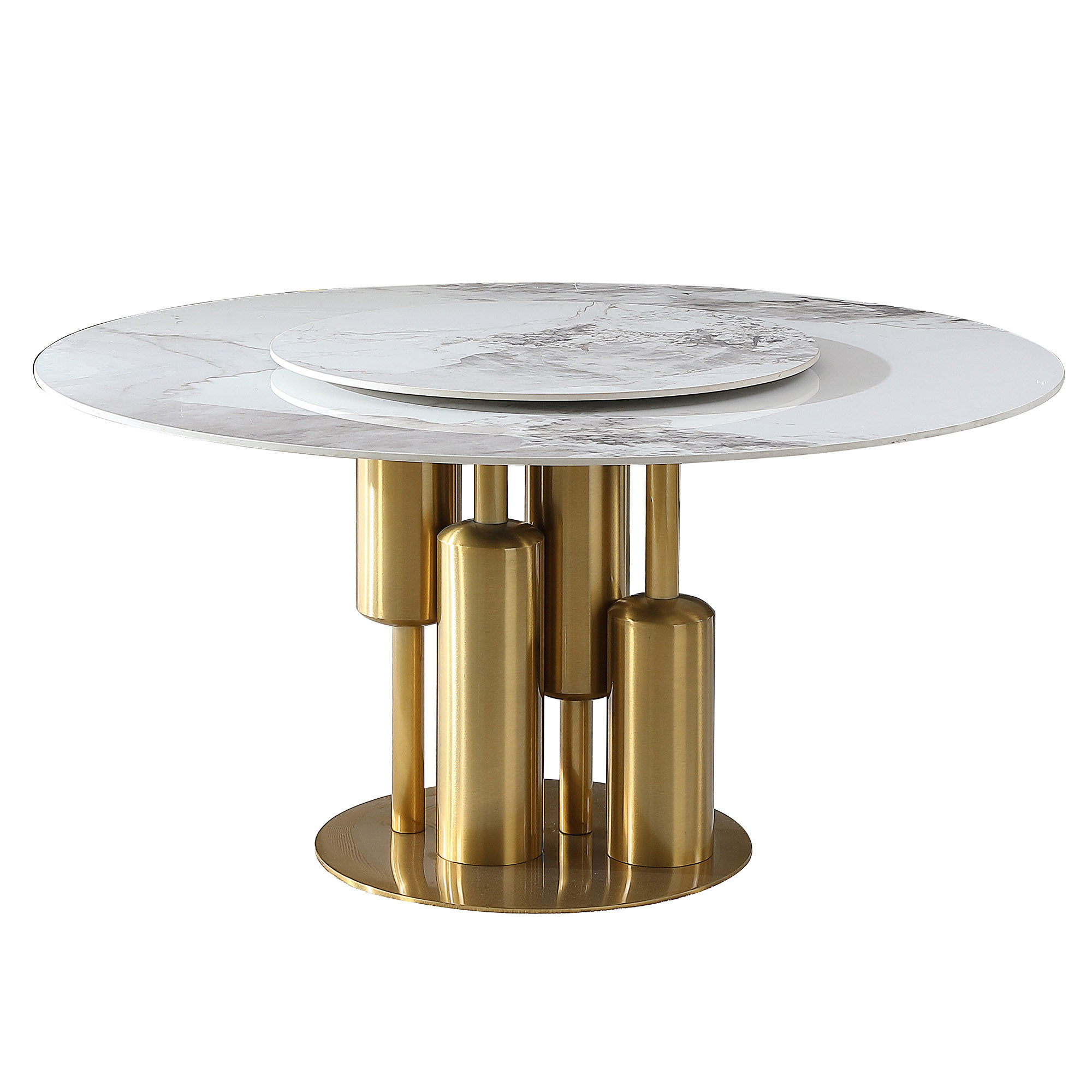 Wrought Studio™ Modern Marble Dining Table | Wayfair