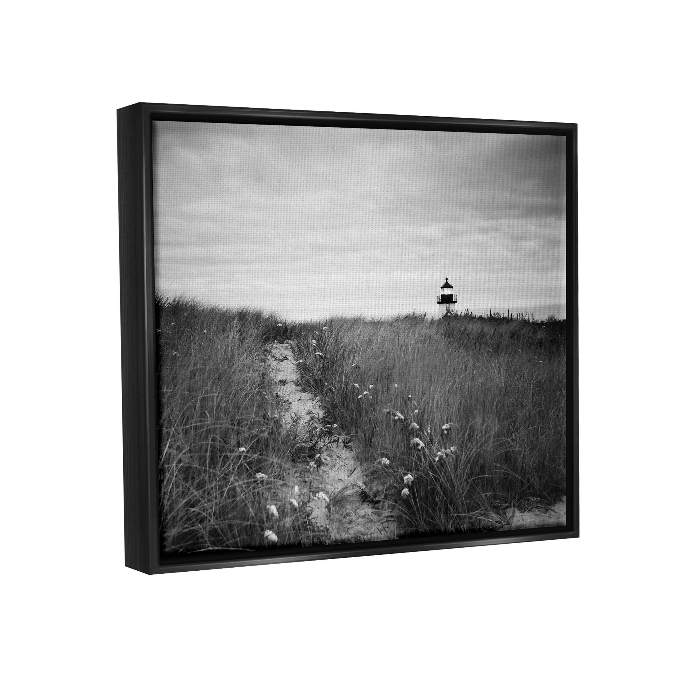 Latitude Run® Nantucket Light Distant Lighthouse Floating Canvas Wall ...
