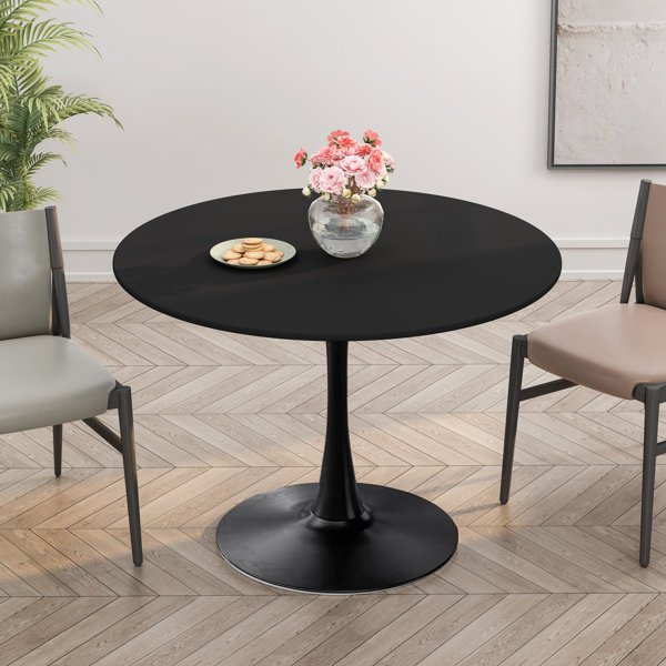 George Oliver Round Metal Base Dining Table & Reviews | Wayfair