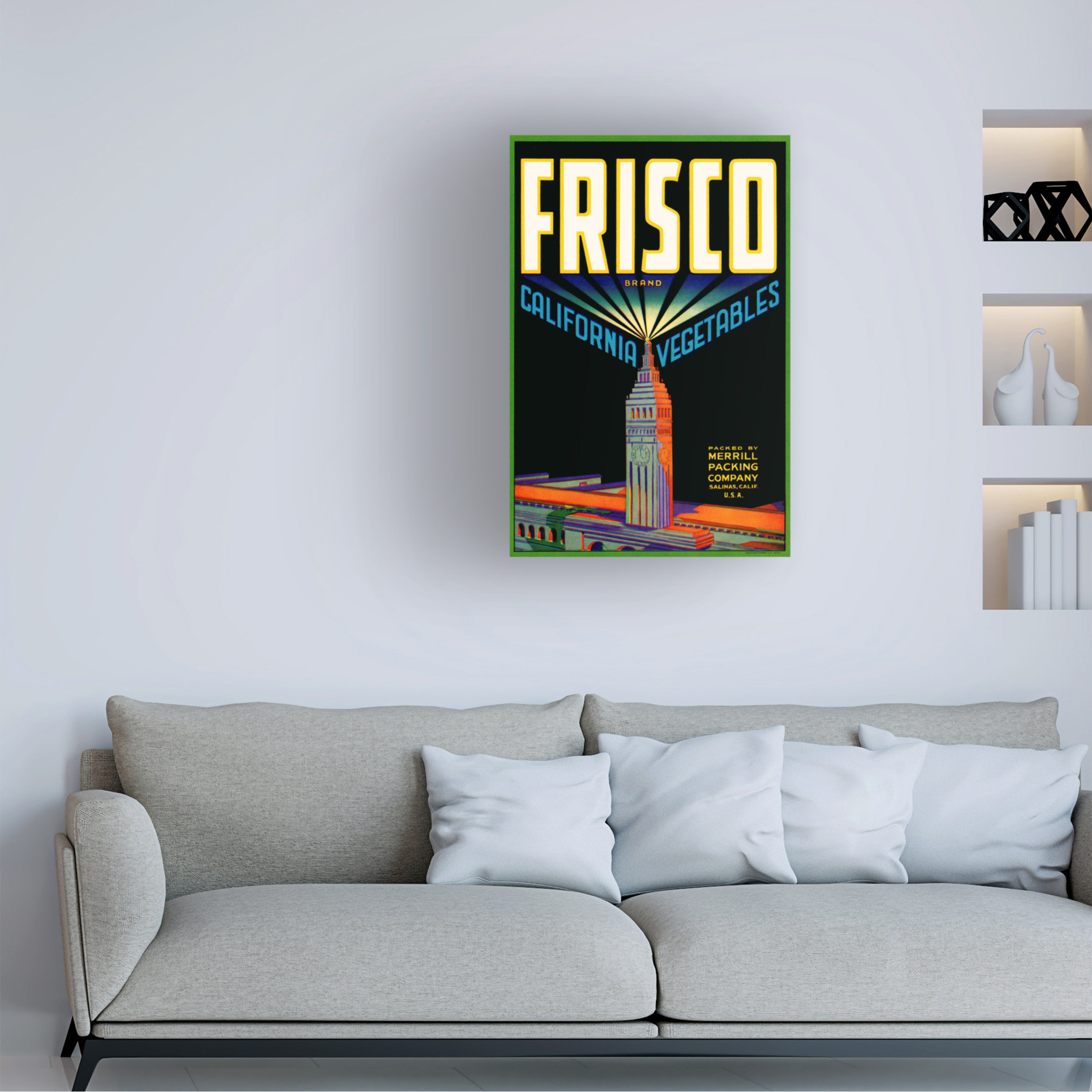 Ebern Designs Frisco Brand California Vegetables On Canvas Painting ...