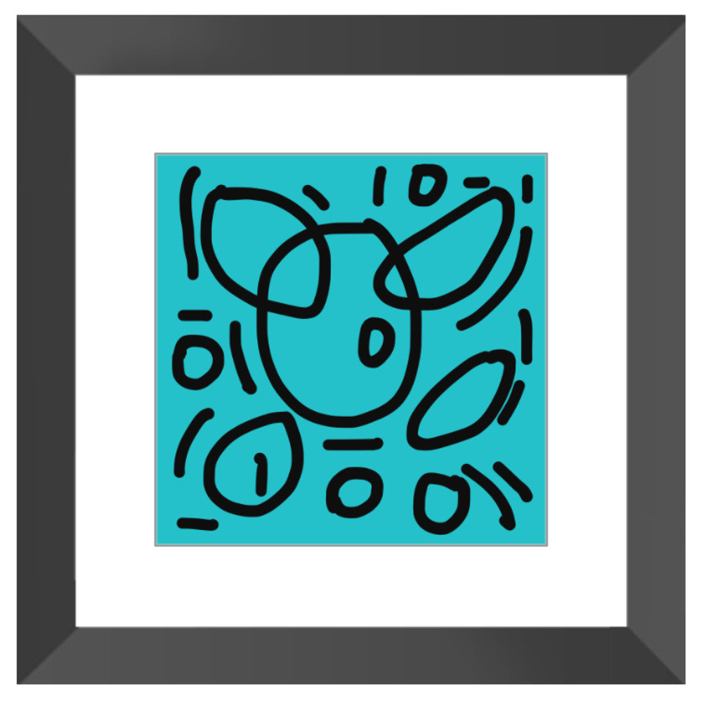 Ivy Bronx Blue Movement - Single Picture Frame Print on Canvas - Dionna ...