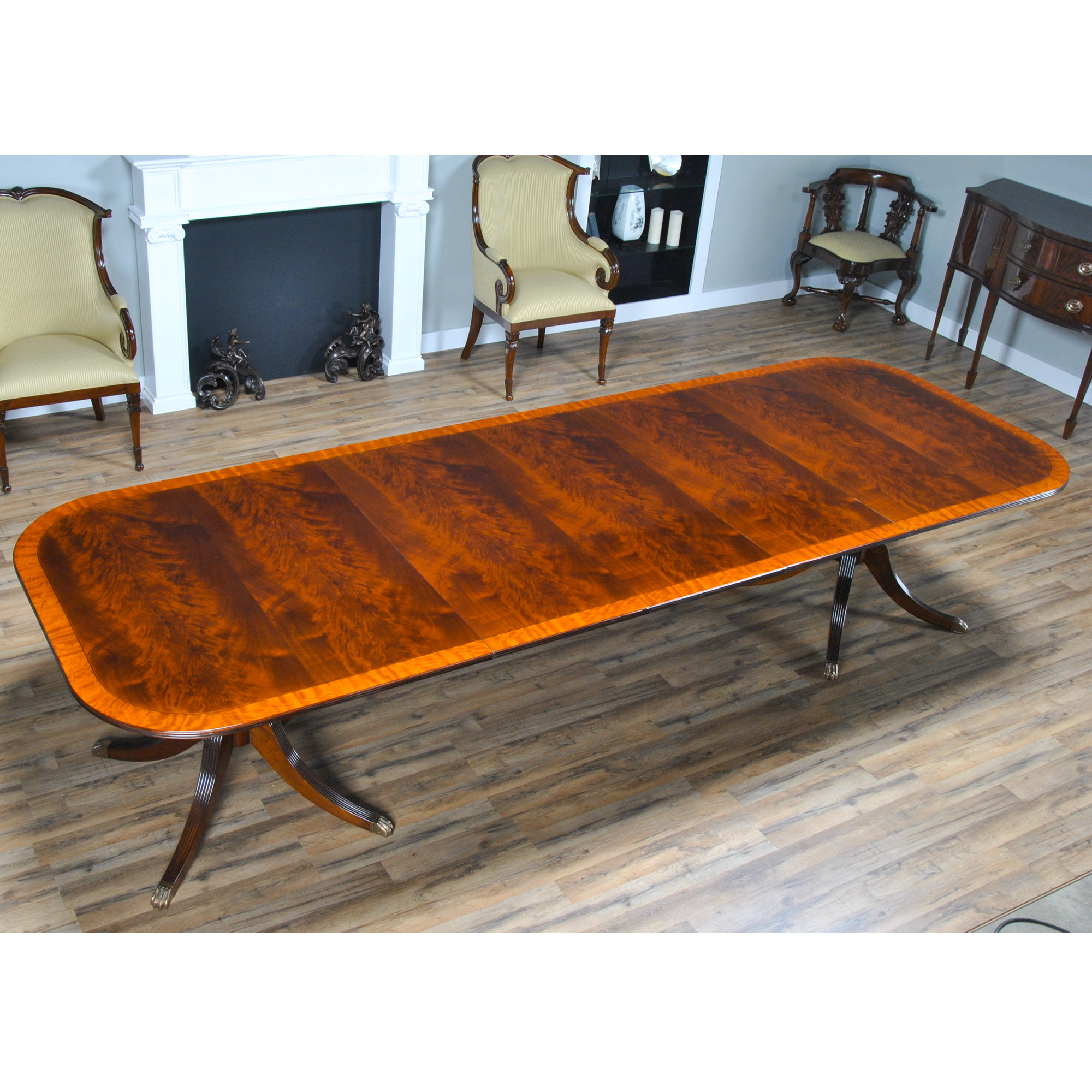 Niagara Mahogany Solid Wood Dining Table | Wayfair