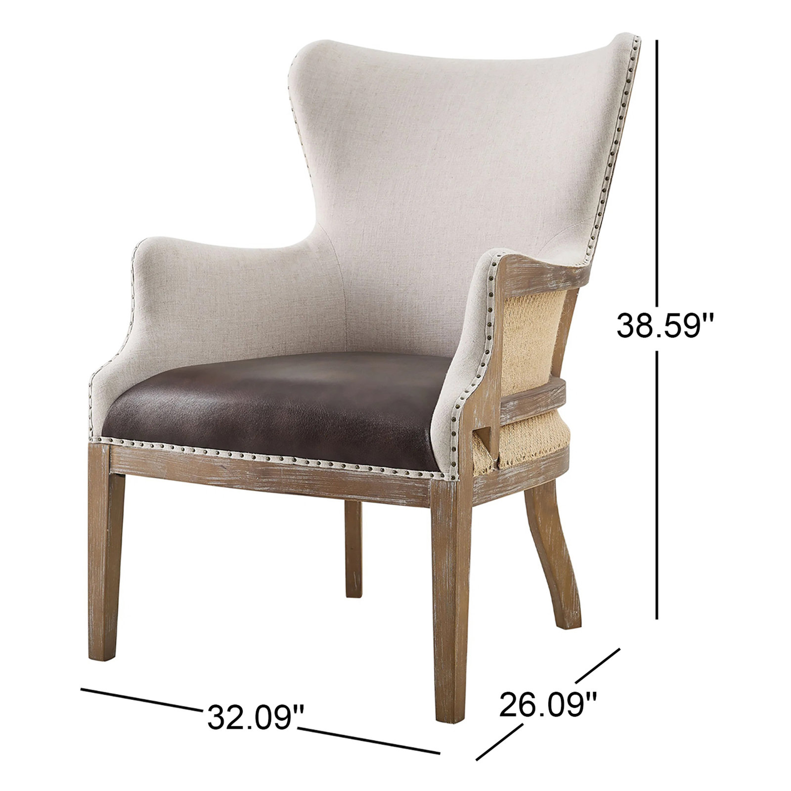 Laurel Foundry Modern Farmhouse Katelin 78.74Cm Wide Wingback Chair ...