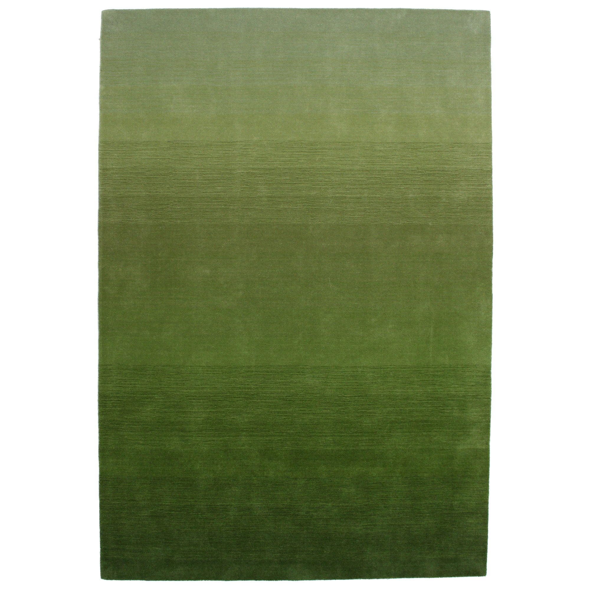 Ebern Designs Hilden Ombre Indoor Wool Area Rug Olive | Wayfair