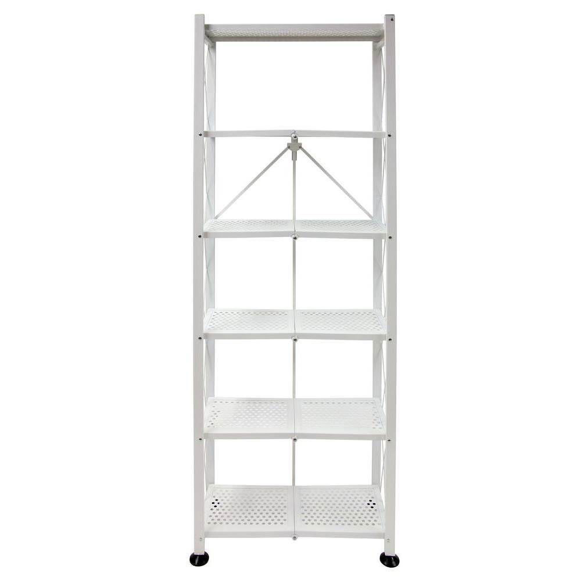 Origami Foldable 6-Shelf Classic Stamped Steel Bookcase & Reviews | Wayfair