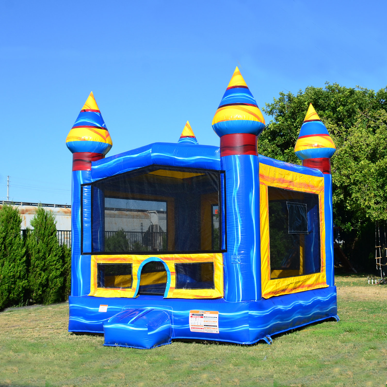 JumpOrange Titanium Commercial Grade Inflatable Bounce House for Kids ...