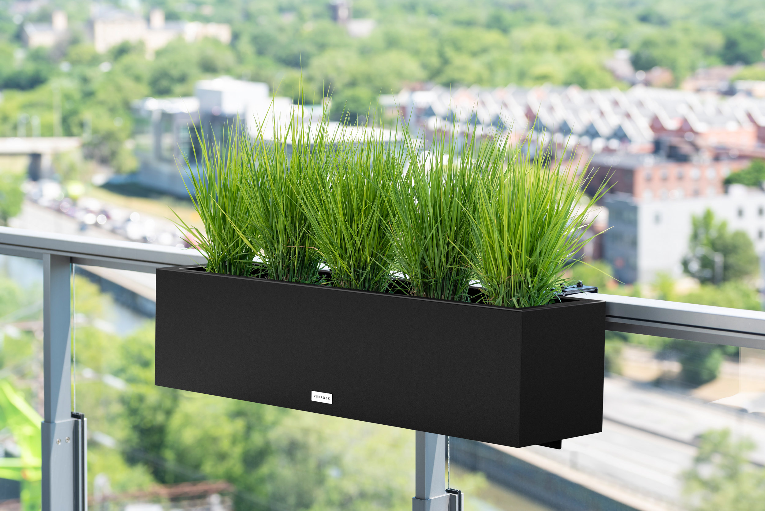 Veradek Block Series Railing Window Box Planter "& Reviews" | Wayfair