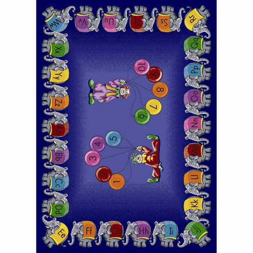 Joy Carpets Educational Circus Elephant Parade Area Rug by Joy Carpets ...
