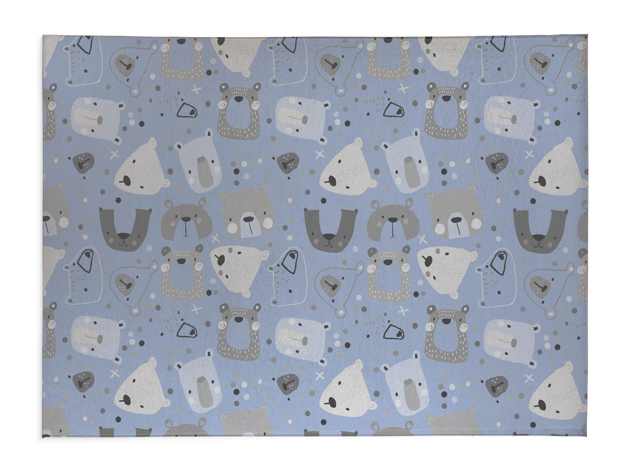 Christopher's Corner Bear Face Kids Play Mat | Wayfair