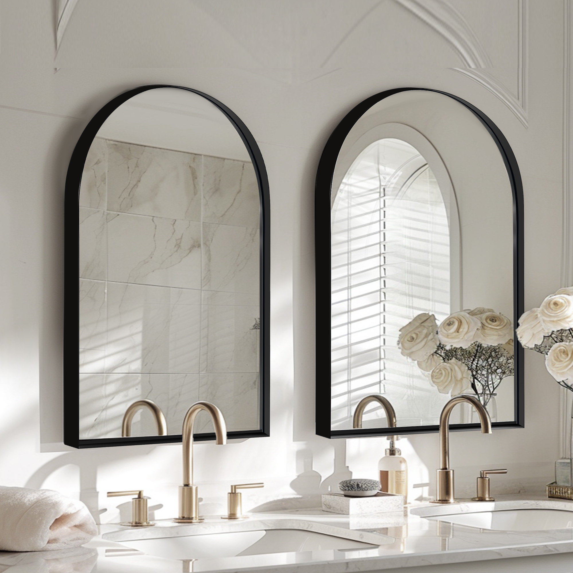 Ebern Designs Brenai Recessed Framed 1 Door Medicine Cabinet with 2 ...