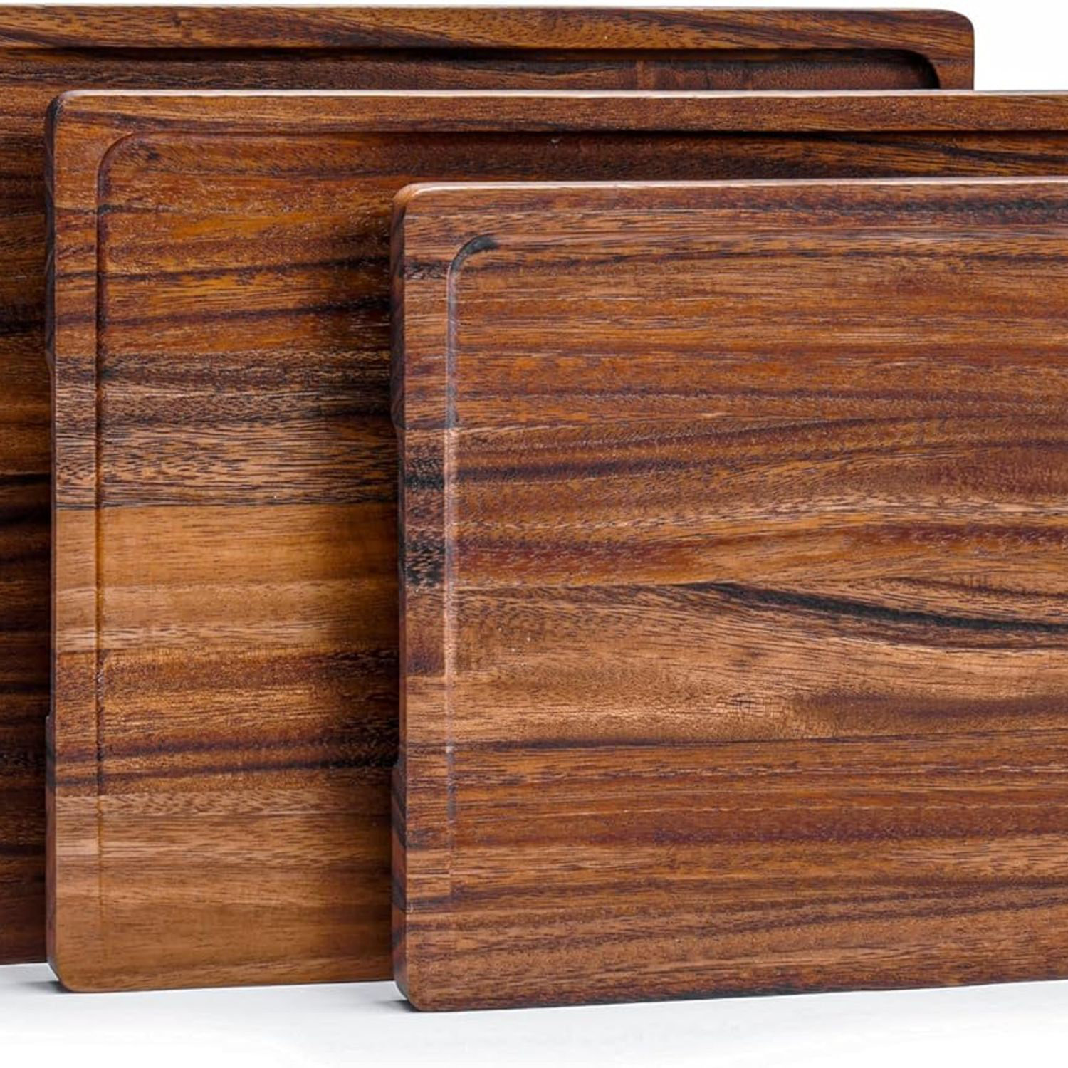 PIROLIS Large Wooden Charcuterie Board Set - 3-Piece Magnetic Long ...