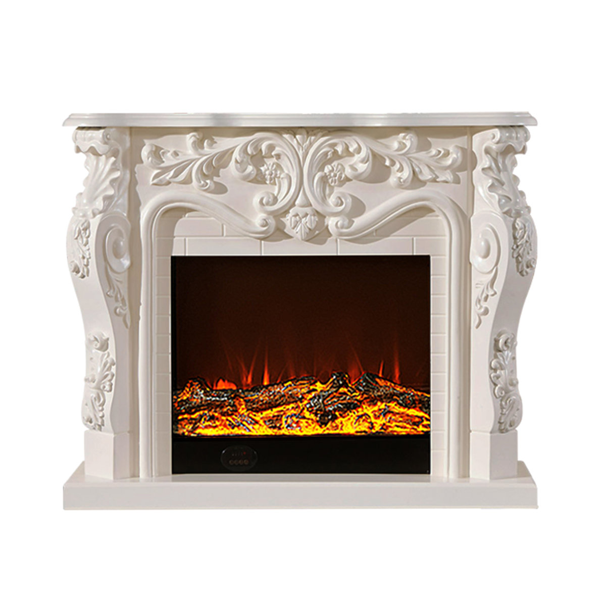Bloomsbury Market French carved electronic simulation flame decoration ...