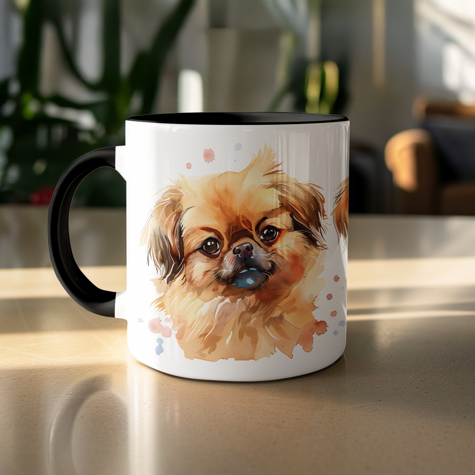 East Urban Home 11oz Watercolour German Shepherd Design Coffee Mug ...