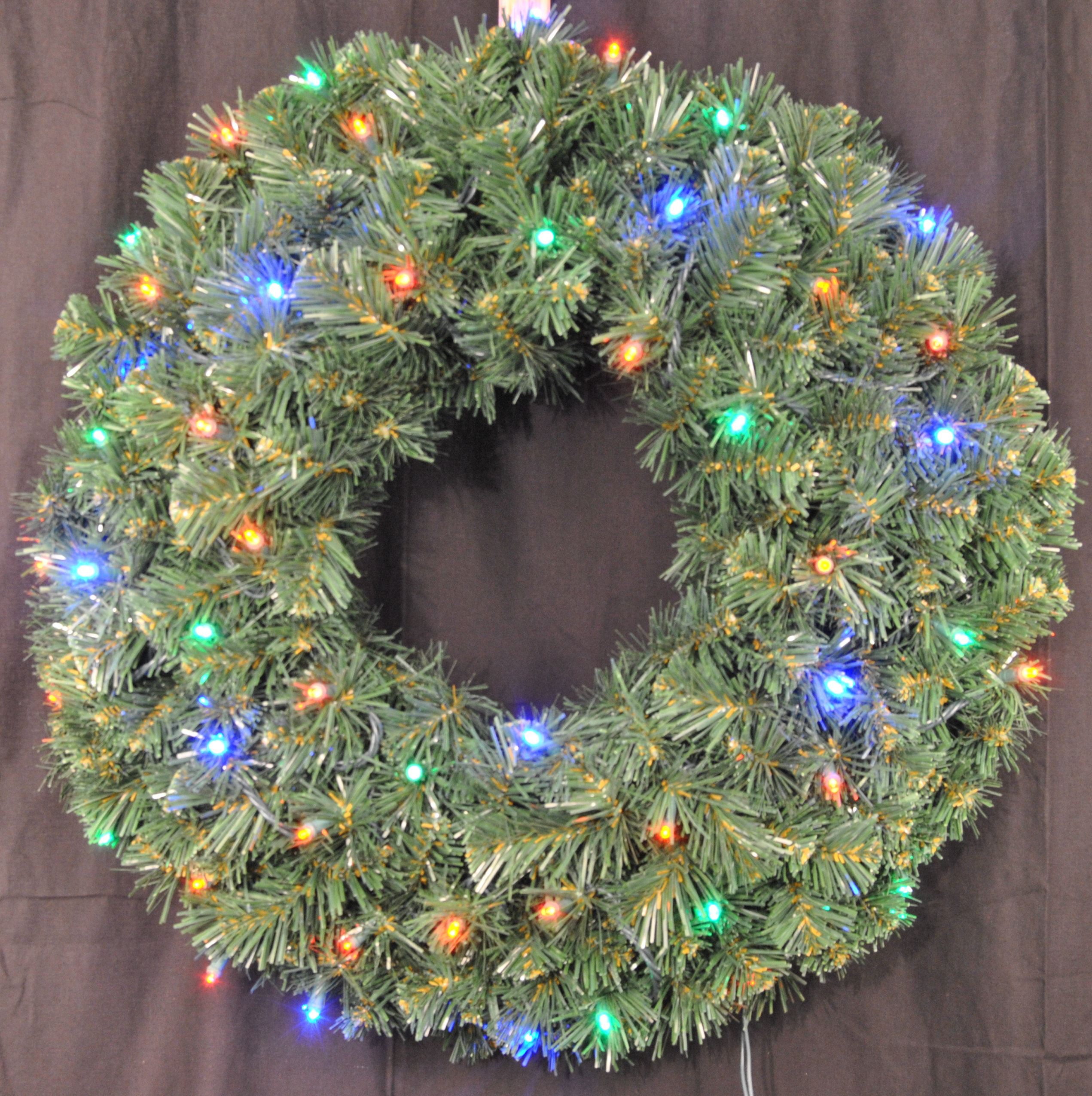 The Holiday Aisle® Jaysiah Faux Lighted 36'' Wreath | Wayfair