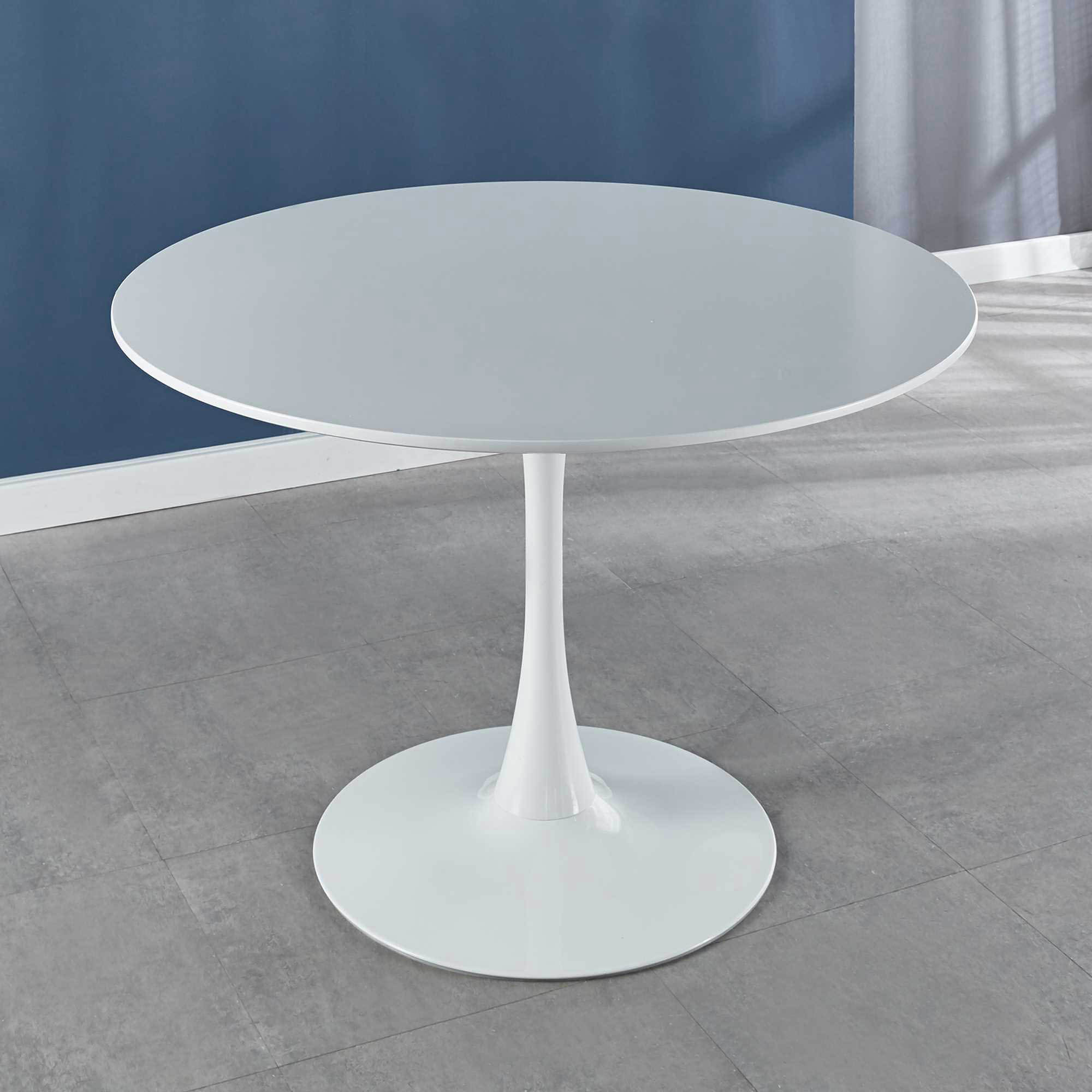 Corrigan Studio® Modern Round Dining Table with Round MDF Table Top ...