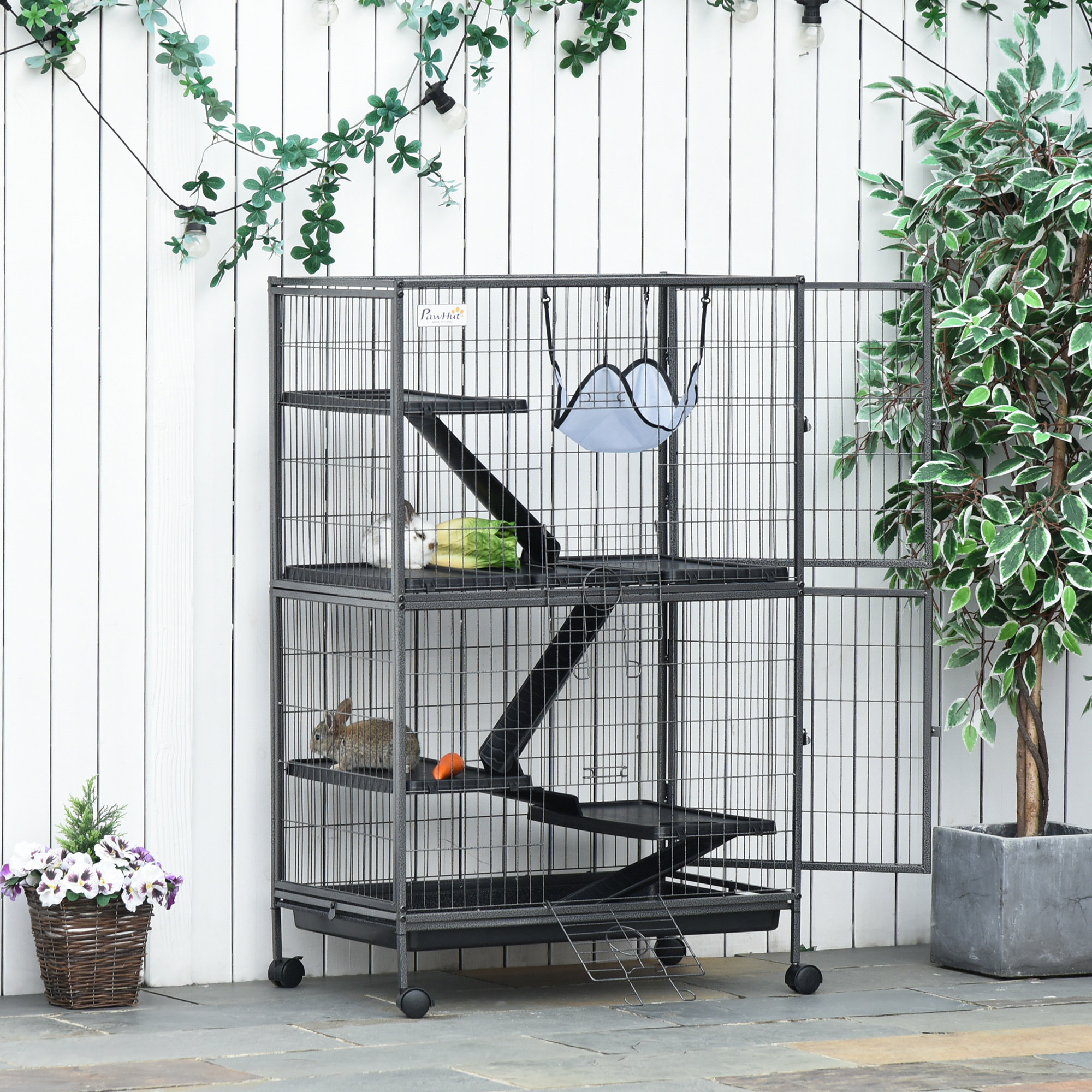 Archie & Oscar™ Multi-tier Fun Steel Cage For Small Animals In Stylish ...