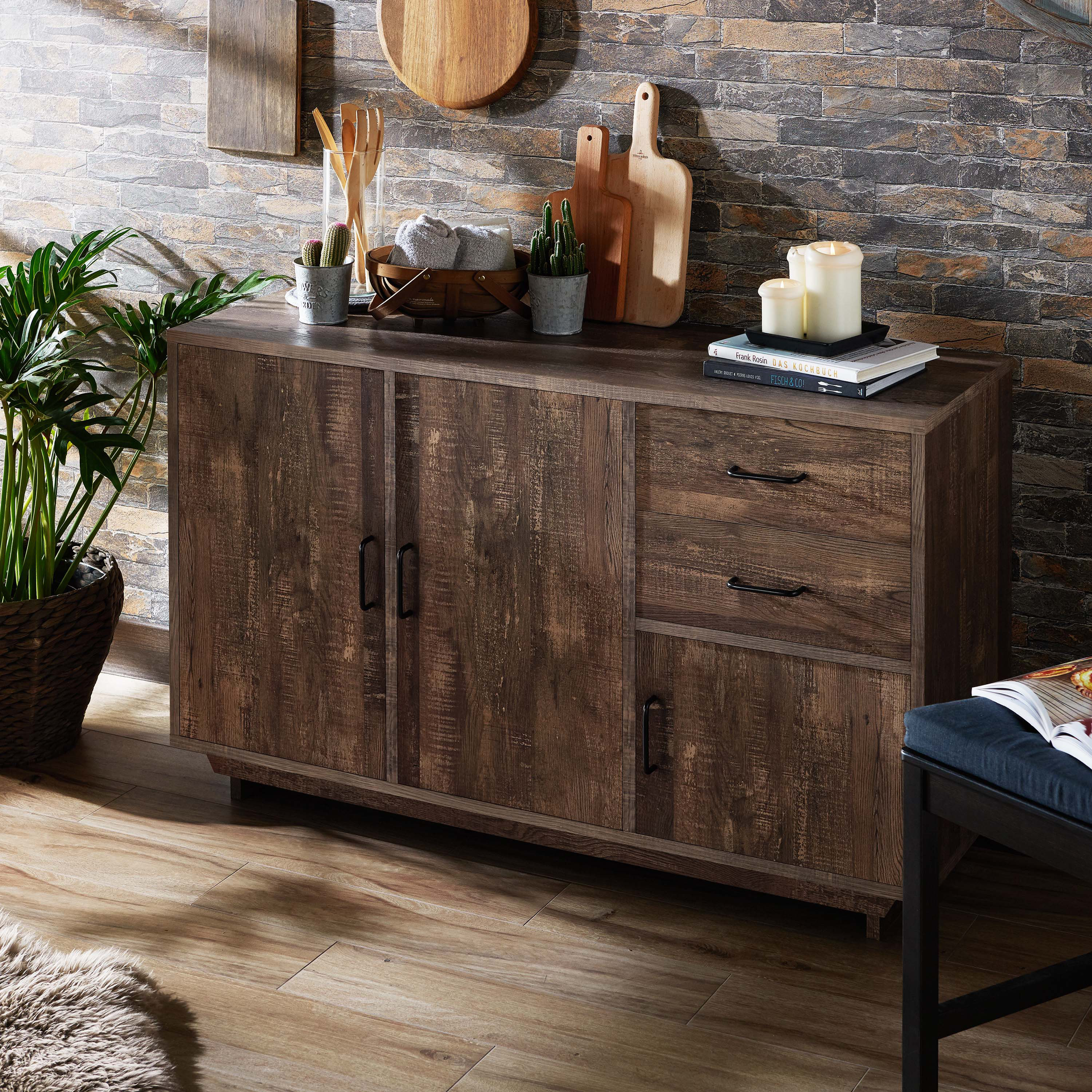 Union Rustic Jeramyah 47.24" Wide 2 Drawer Sideboard & Reviews ...