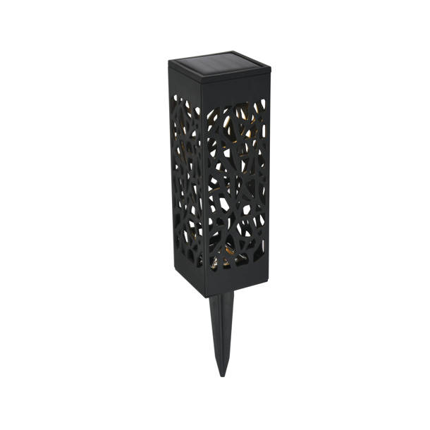 WdtPro Black Low Voltage Solar Powered Integrated LED Pathway Light ...