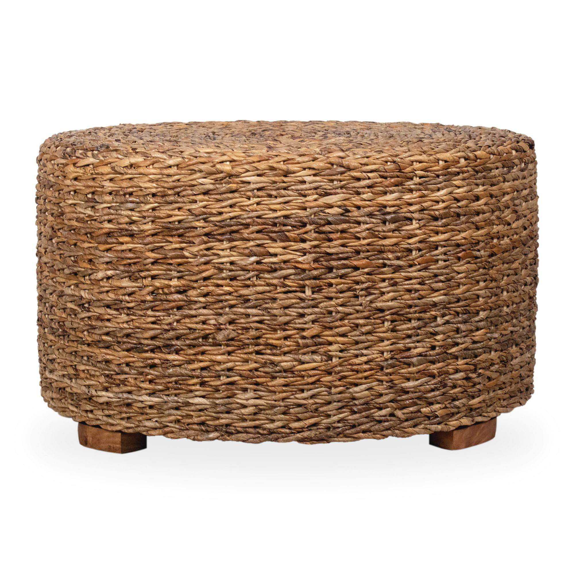 Bayou Breeze Cantrece Round Woven Rattan Coffee Table, Coastal Boho ...