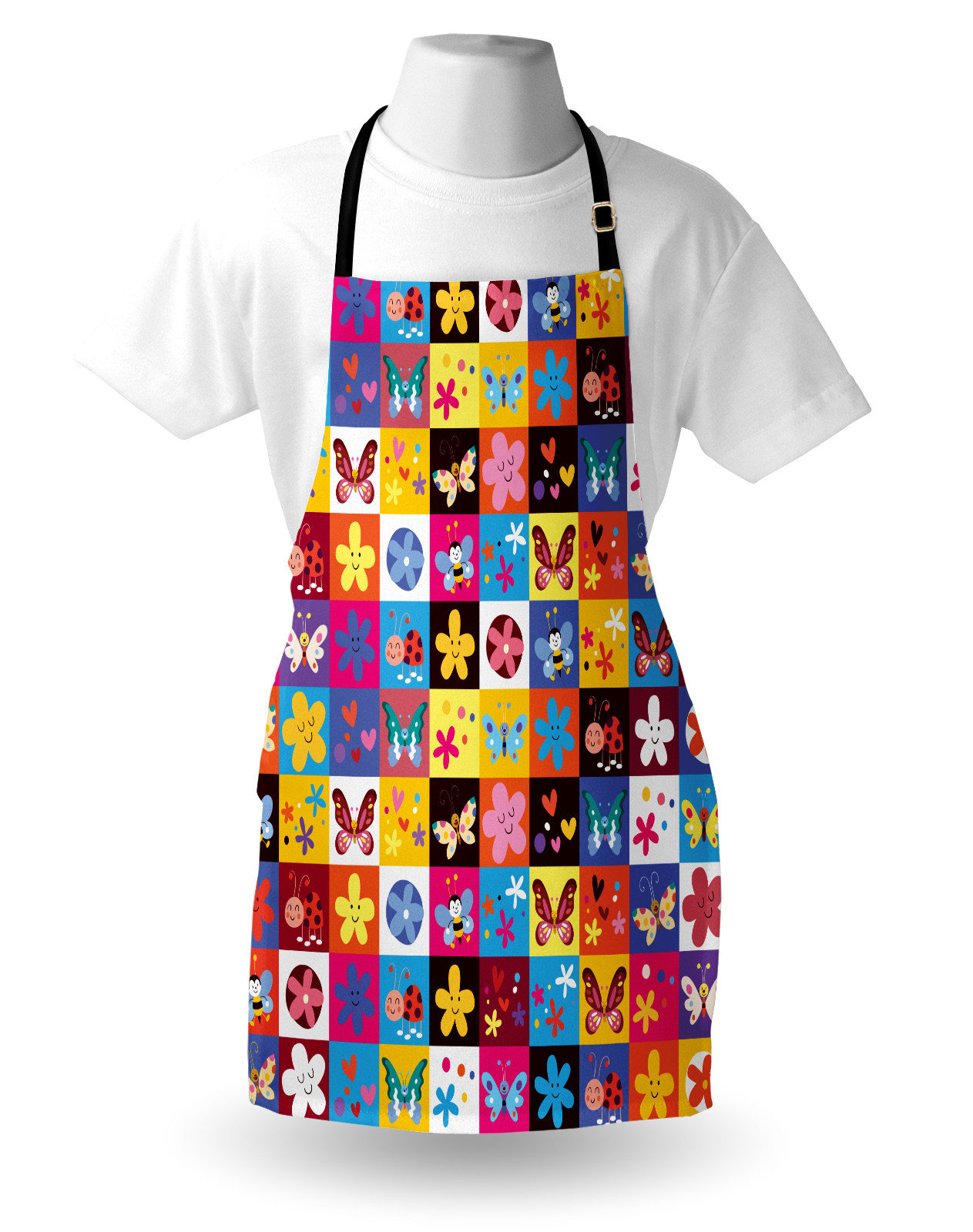 East Urban Home Checkered Bib Apron | Wayfair
