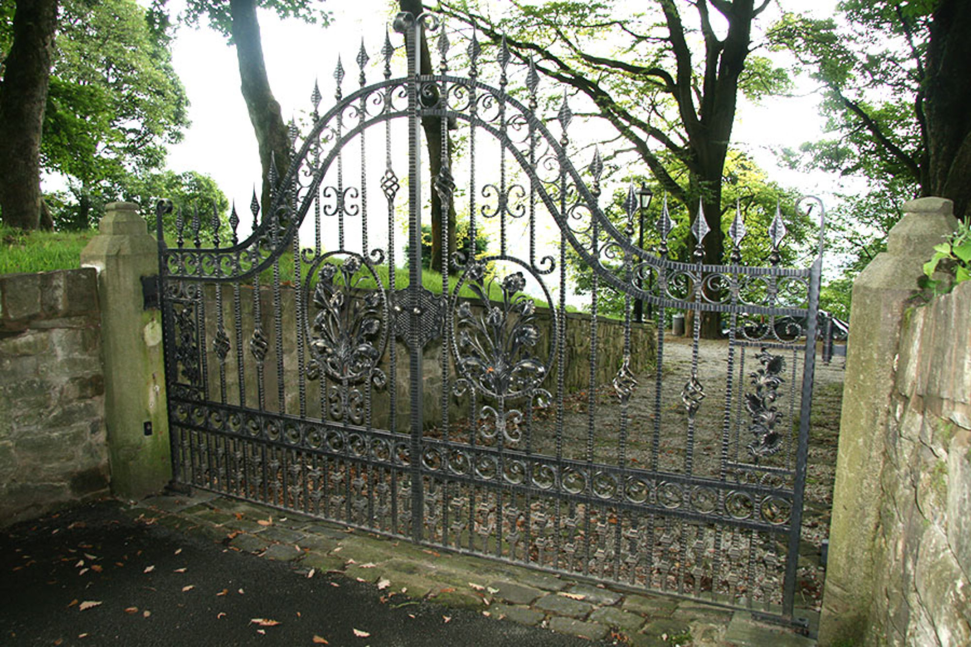 TAIMCO 6 ft. H x 12 ft. W Wrought Iron Gates | Wayfair